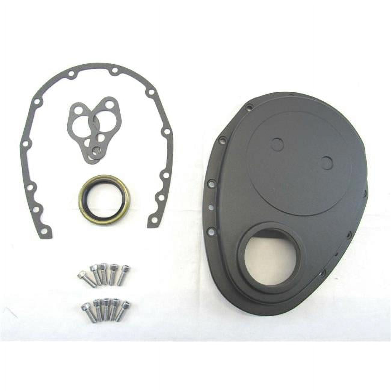 Bous Performance E45201BK Aluminum Timing Chain Cover for SBC 283 305 ...