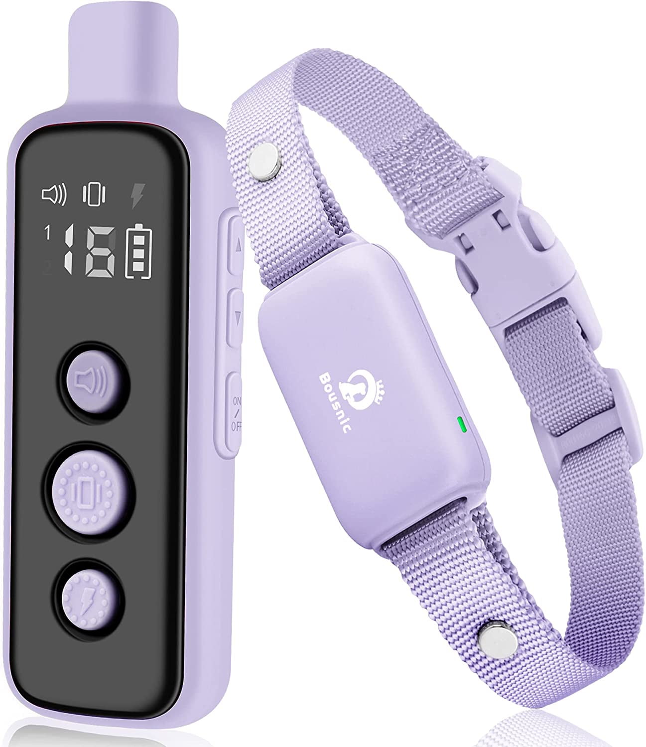 Bousnic Shock Collar for Dogs - Waterproof Rechargeable Dog Electric ...