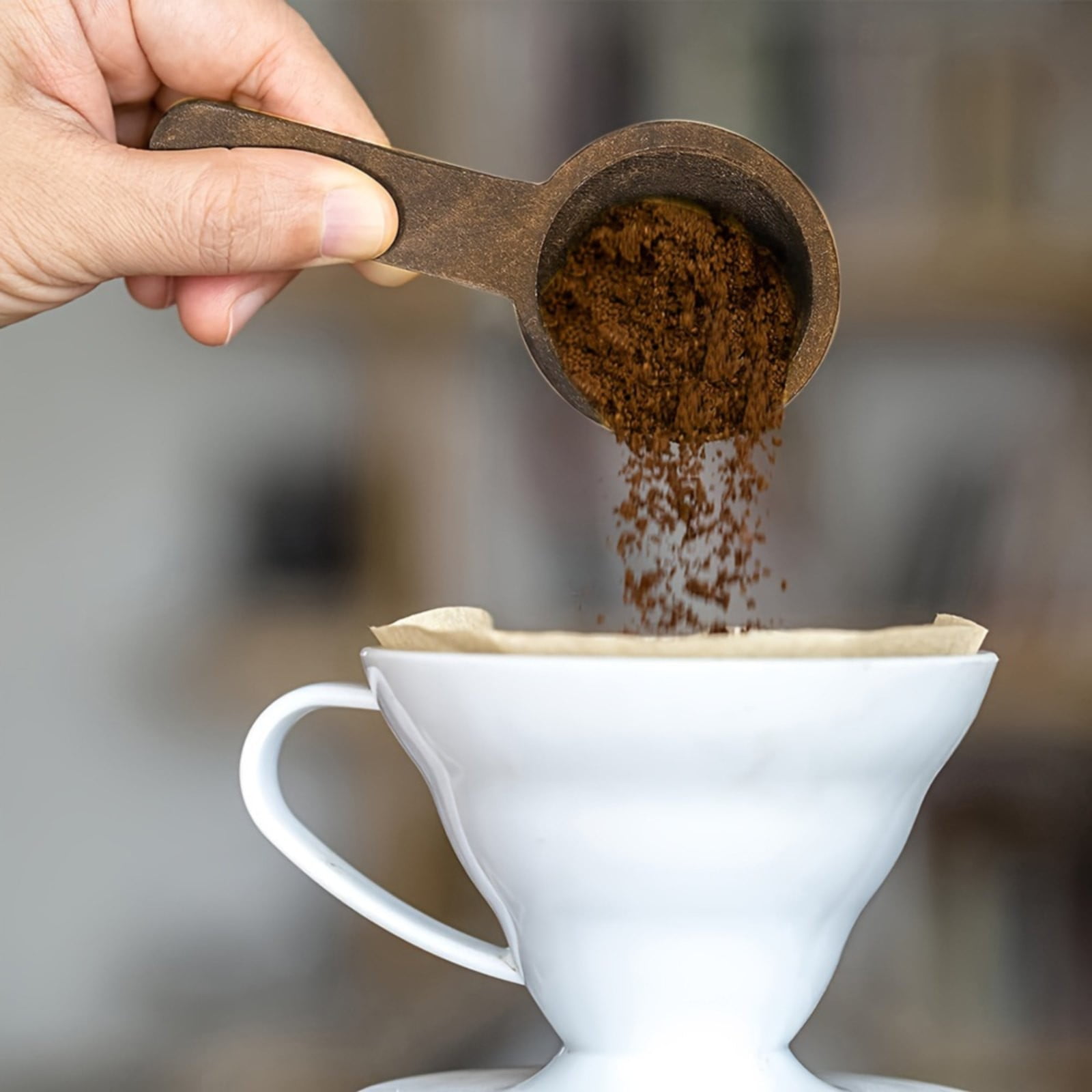 Boutique Big Clearance Silica Gel Spoons Black Walnut Coffee Spoon ...