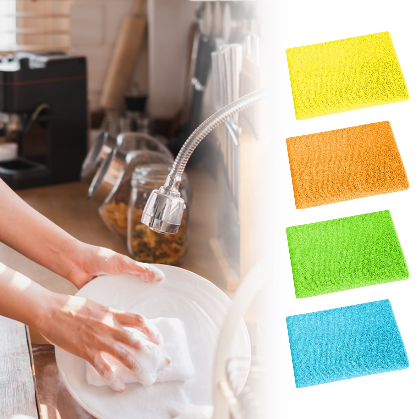 Boutique Big Deals! Household Cleaning Cloth Microfiber Dish towel Rag ...
