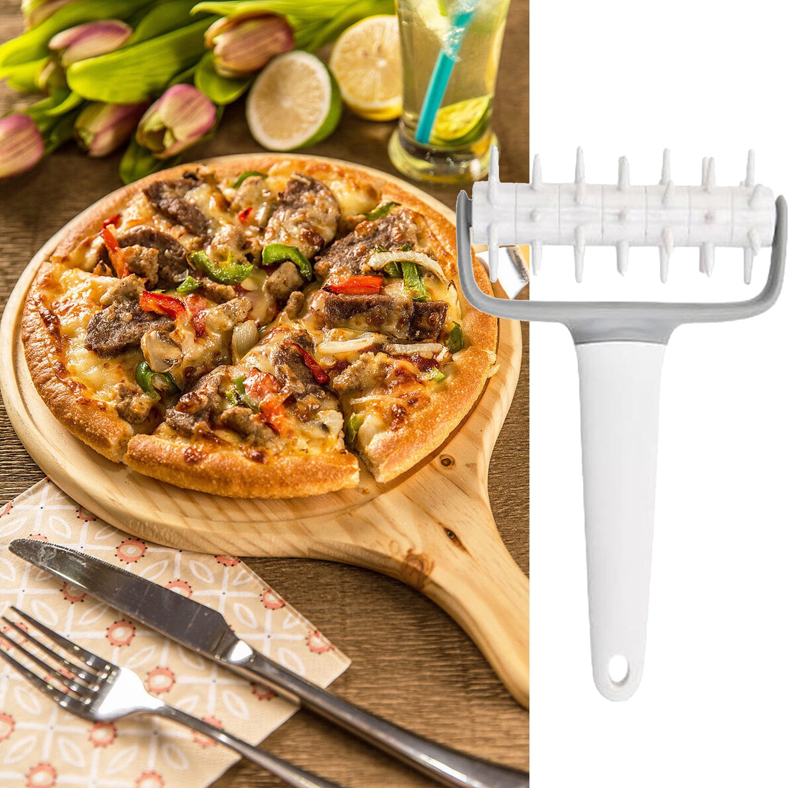 Boutique Big Deals! Kitchen Fork Pizza Dough Pizza Roller| tool ...