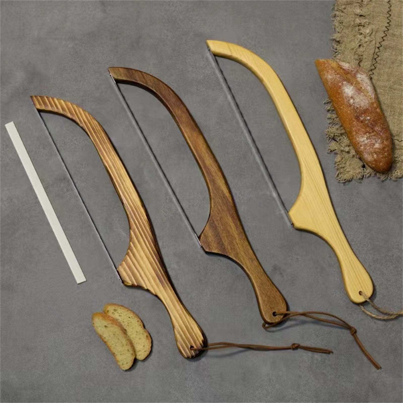 Boutique Big Deals! Polishing Stone Bread Slicer for Homemade Bread Bow ...