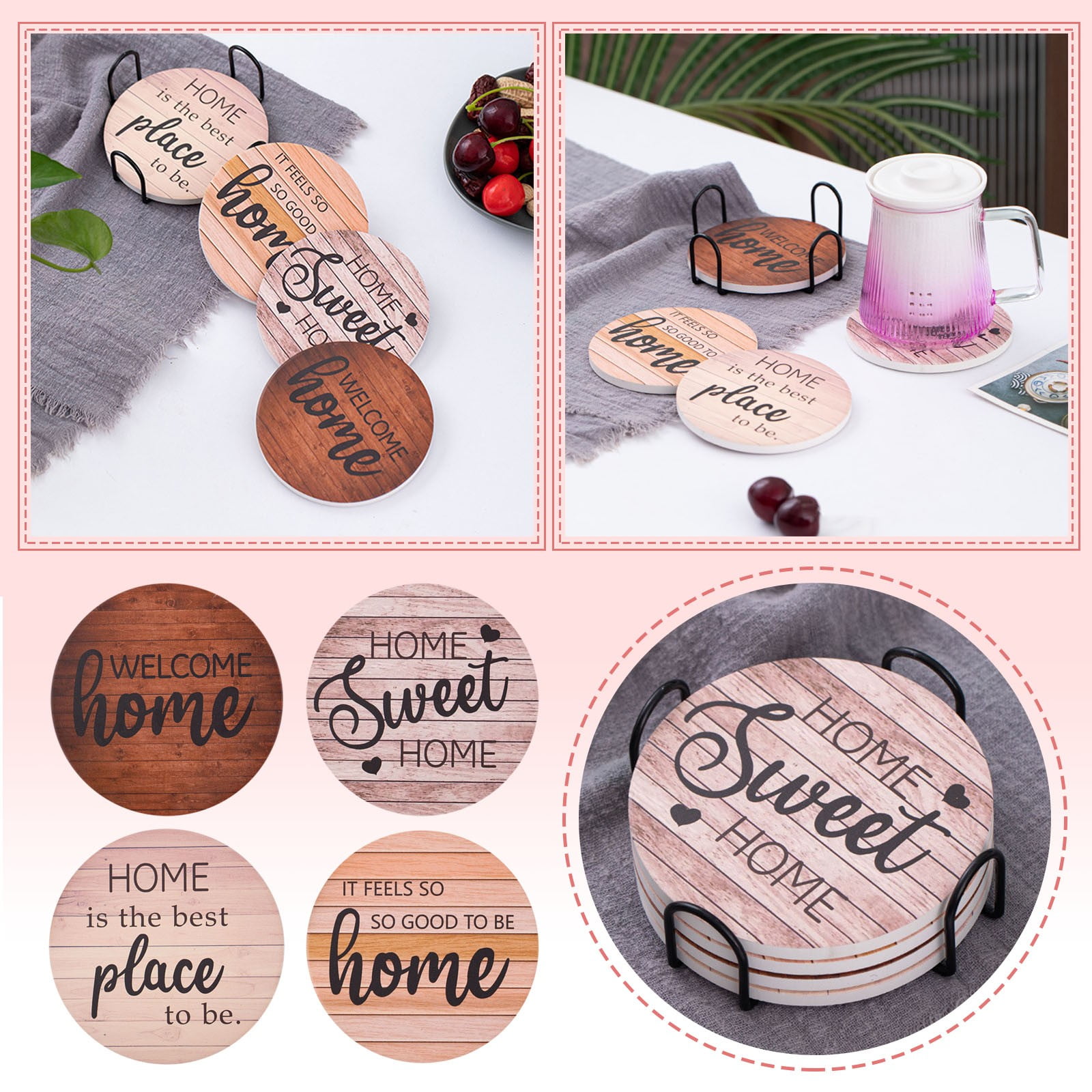 Boutique Clearance Kitchen Mat Ceramic Water Absorbing Cup Mat Style ...