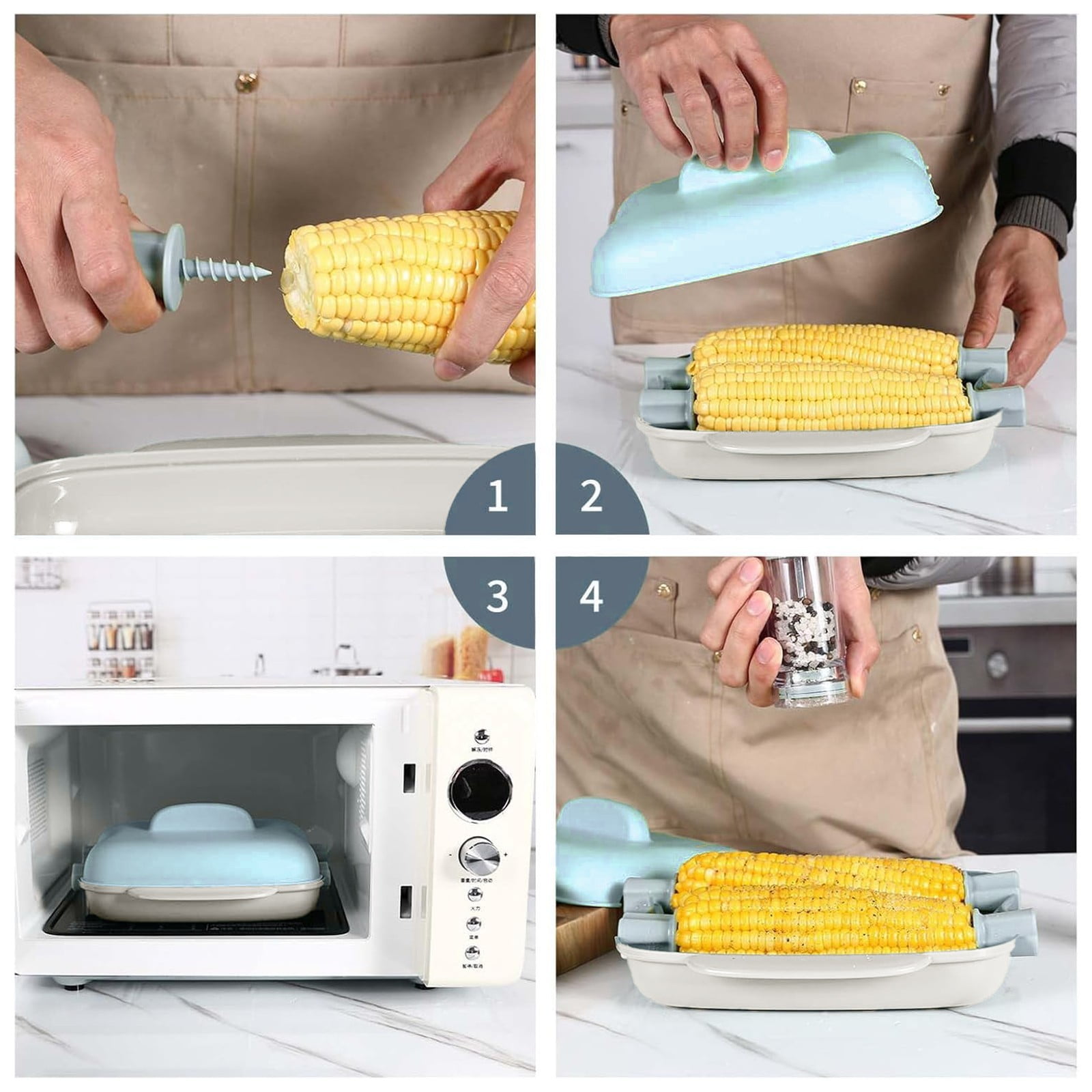 Boutique Clearance Sales Kitchen Fork Microwave Corn Steamer Microwave ...
