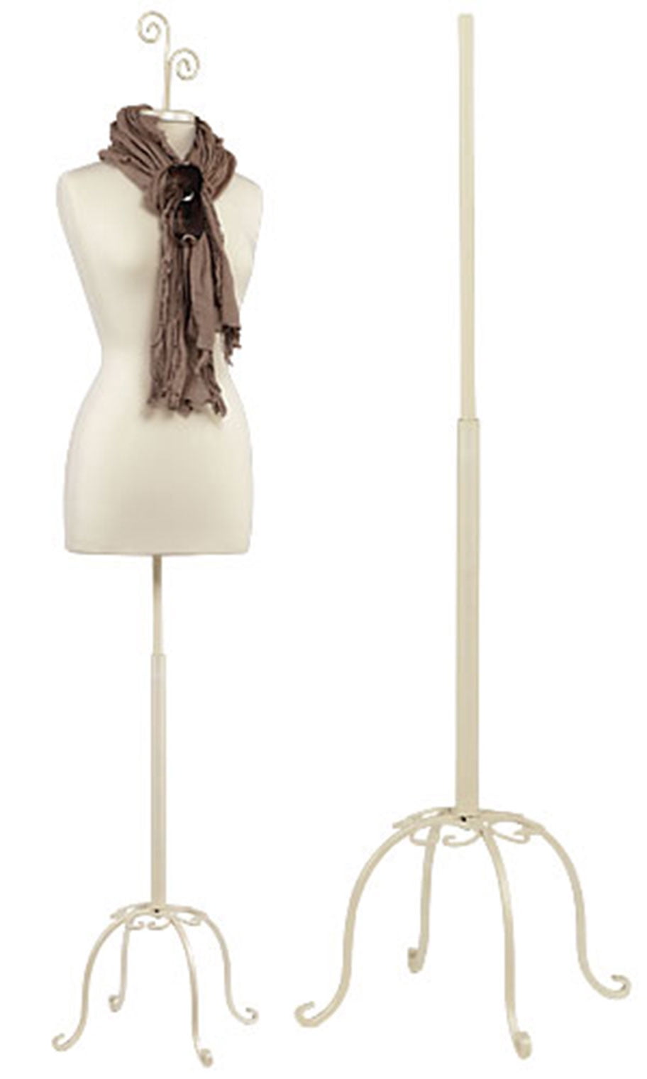 SSWBasics Boutique Ivory Metal Dressmaker Base (Form Not Included ...