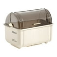 Boutique Kitchen 2026 New Dish Drying Rack with Lid And Drain Tray ...