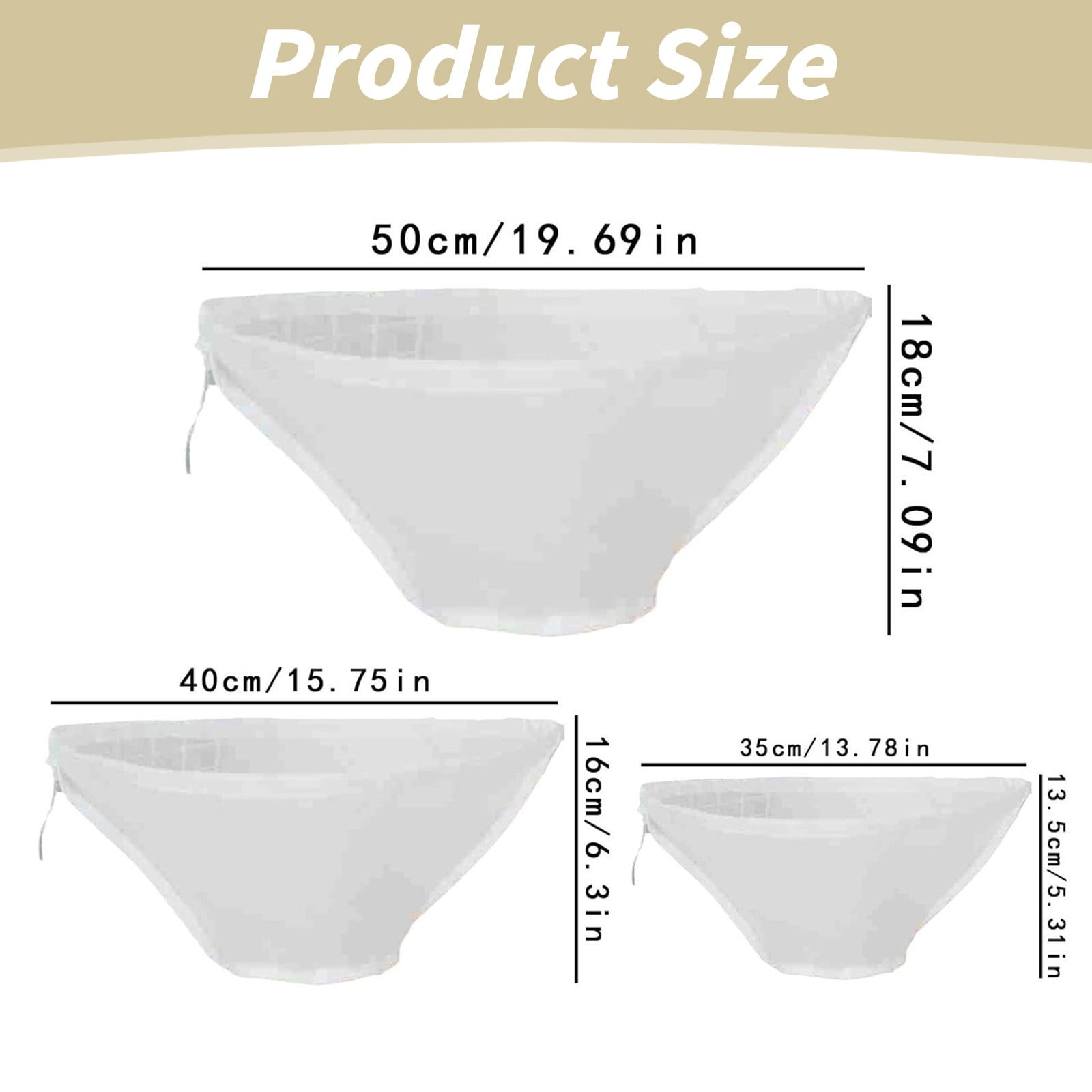 Boutique Kitchen Big Clearance Nut Bag 3 Sizes Soy Bag Dumpling Filling ...