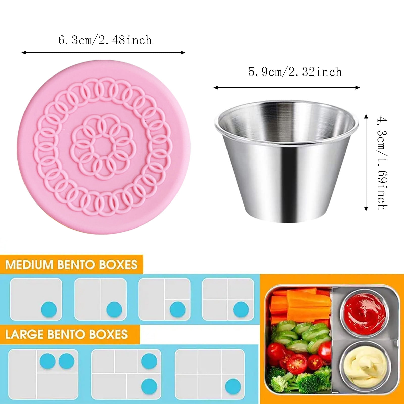 Boutique Kitchen Big Deals! Dressing Containers Small Condiment ...