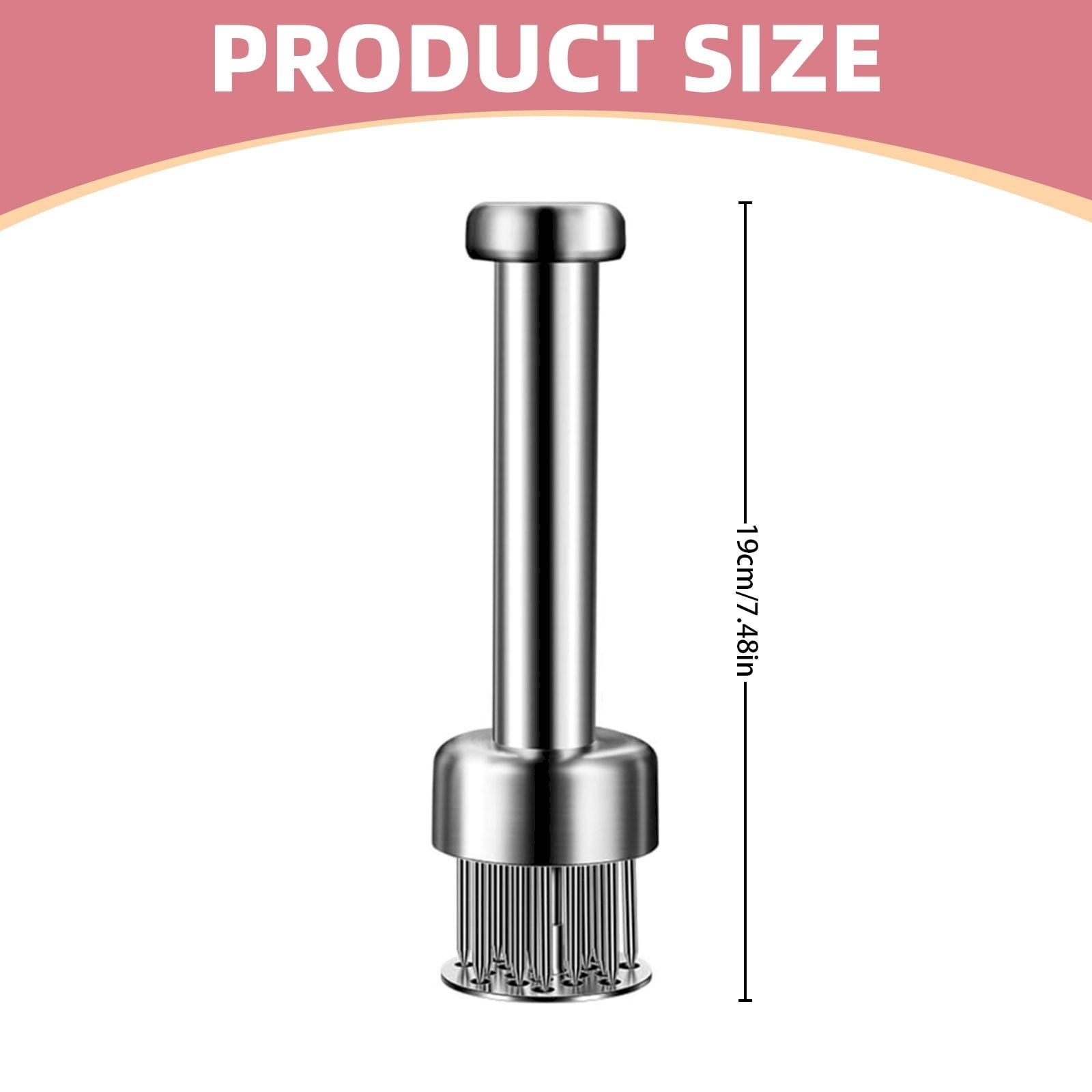 Boutique Kitchen Clearance Sales Stainless Meat tool 21 Sharp Needles ...