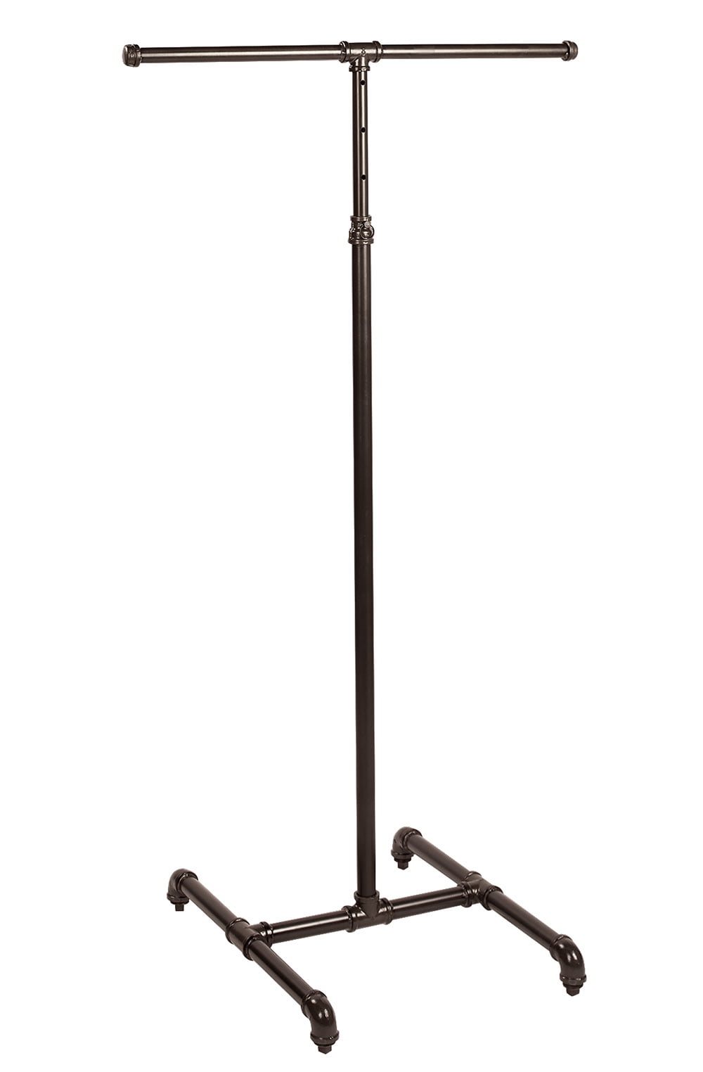 SSWBasics Boutique Pipe 2-Way Clothing Rack with Straight Arms (48"-72 ...