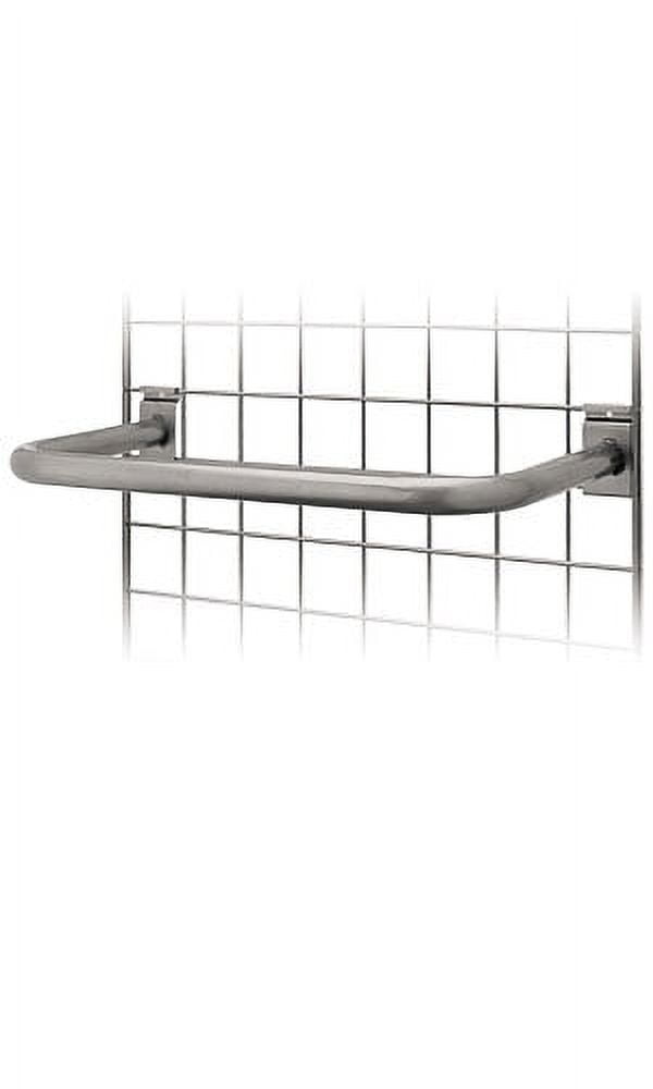 SSWBasics Boutique Raw Steel U-Shaped Hangrail for Wire Grid - 21 1/2"W ...