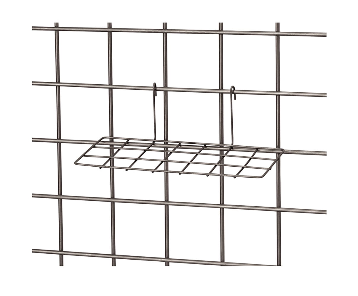 Boutique Raw Steel Wire Shoe Shelf 10"L x 4"W - For Wire Grid - Set of ...
