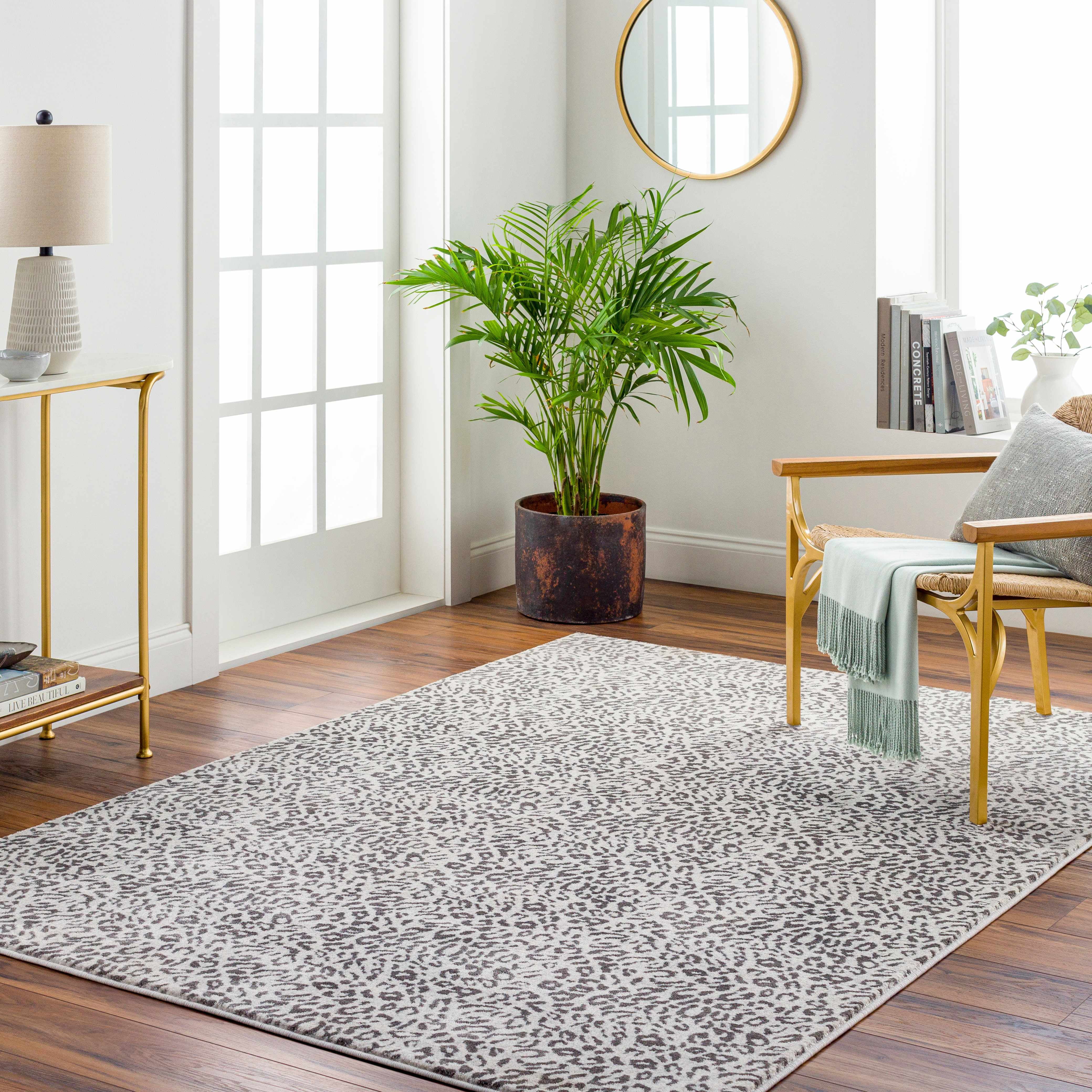 BoutiqueRugs Ailis Contemporary Area Rug - Arctic Stone, Dark Gray ...