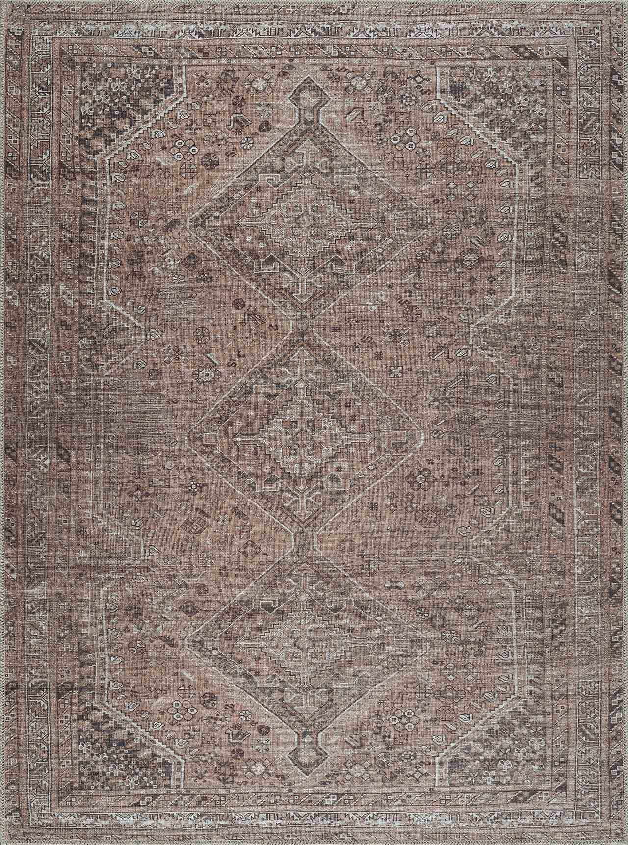BoutiqueRugs Barny Traditional Area Rug - Machine Washable - Light ...