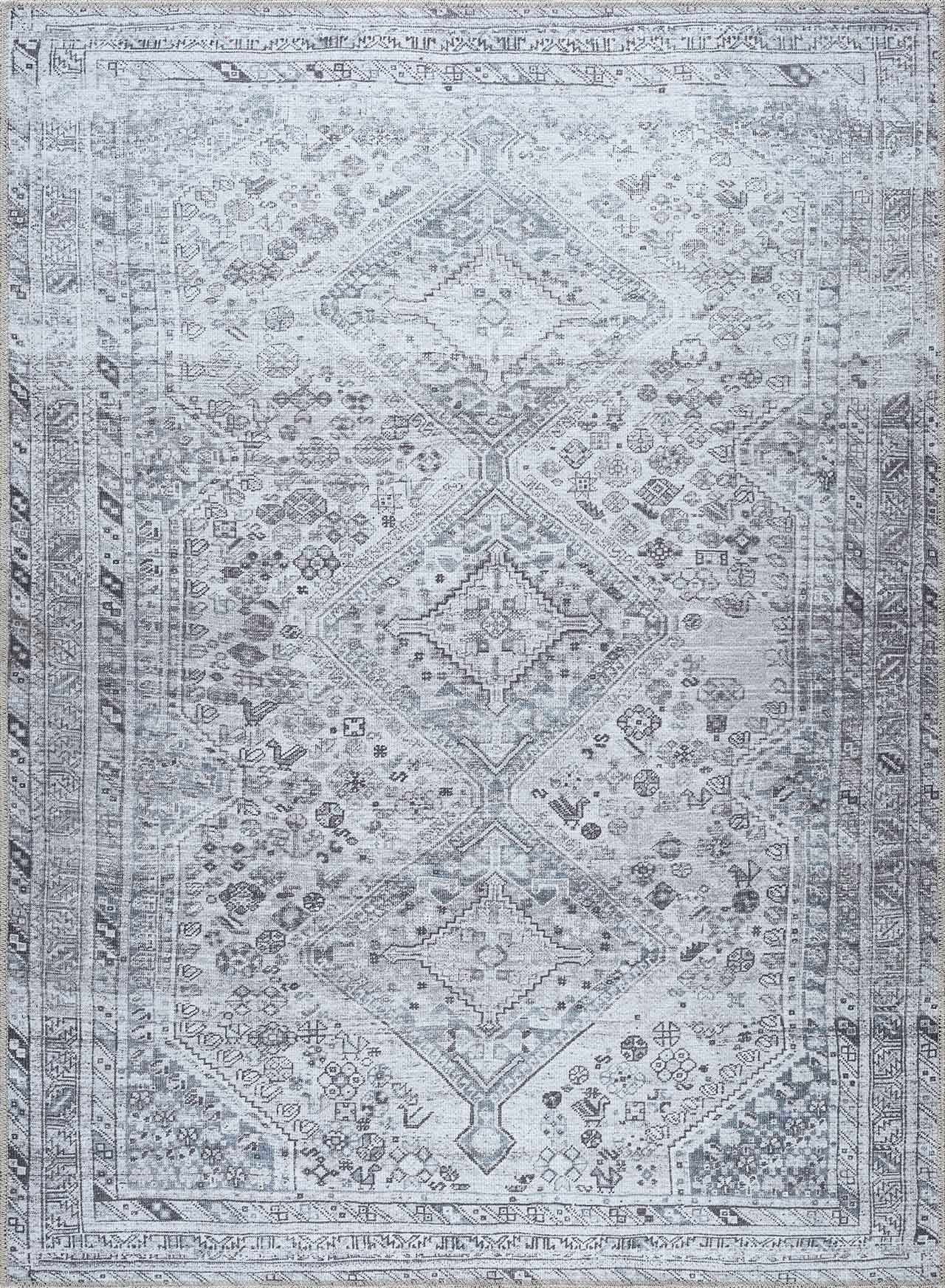 BoutiqueRugs Barny Traditional Area Rug - Machine Washable - Off White ...