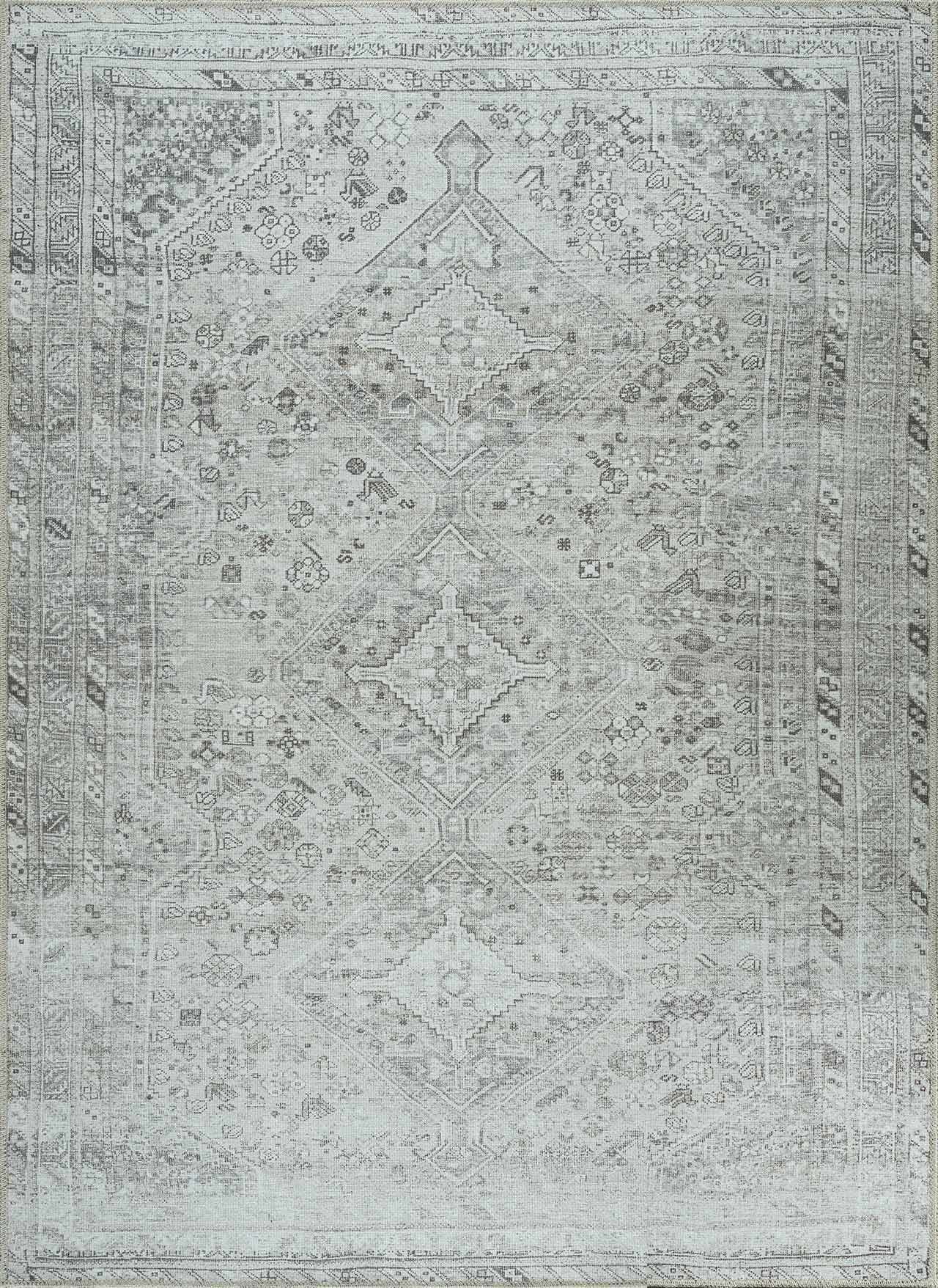 BoutiqueRugs Barny Traditional Area Rug - Machine Washable - Off White ...