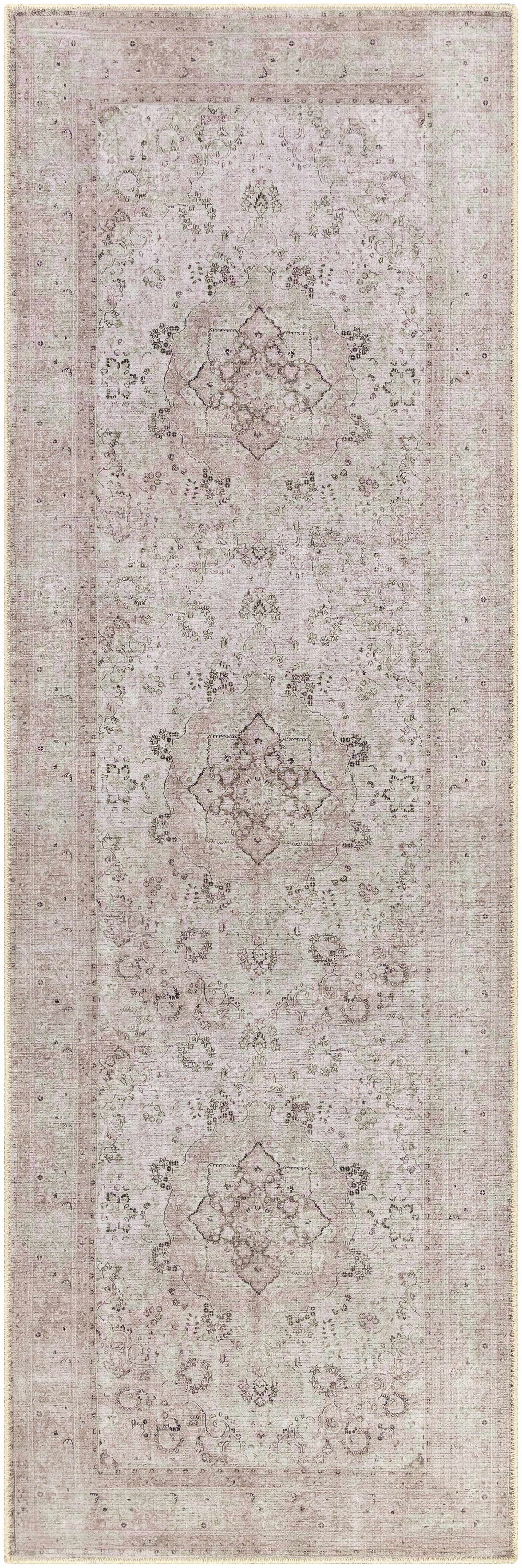 Boutique Rugs Bethany Boho Vintage Neutral Color Runner Rug - Farmhouse ...