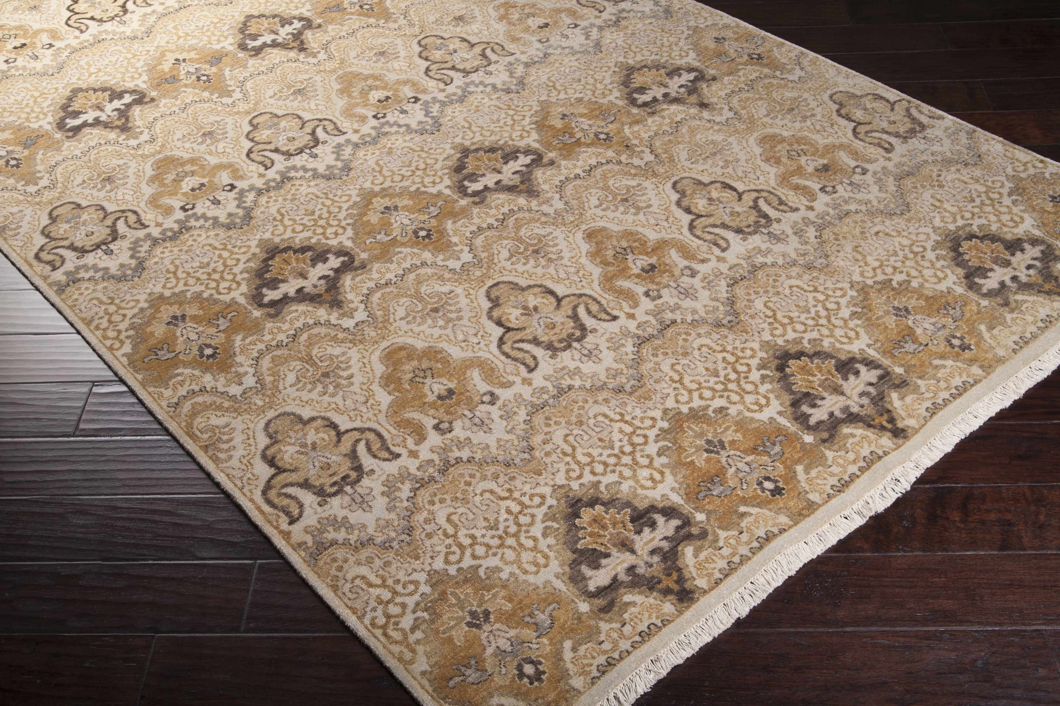 BoutiqueRugs Brimson Traditional Area Rug - Dark Brown, Denim, Light ...