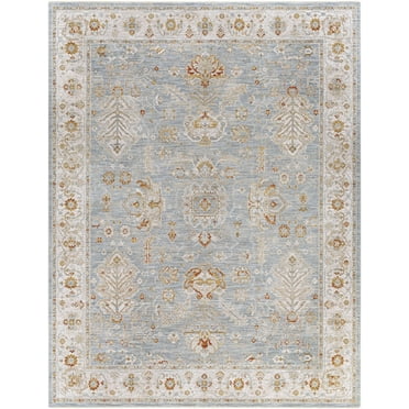 Boutique Rugs Barkisland Traditional Area Rug - Medium Gray, Peach ...