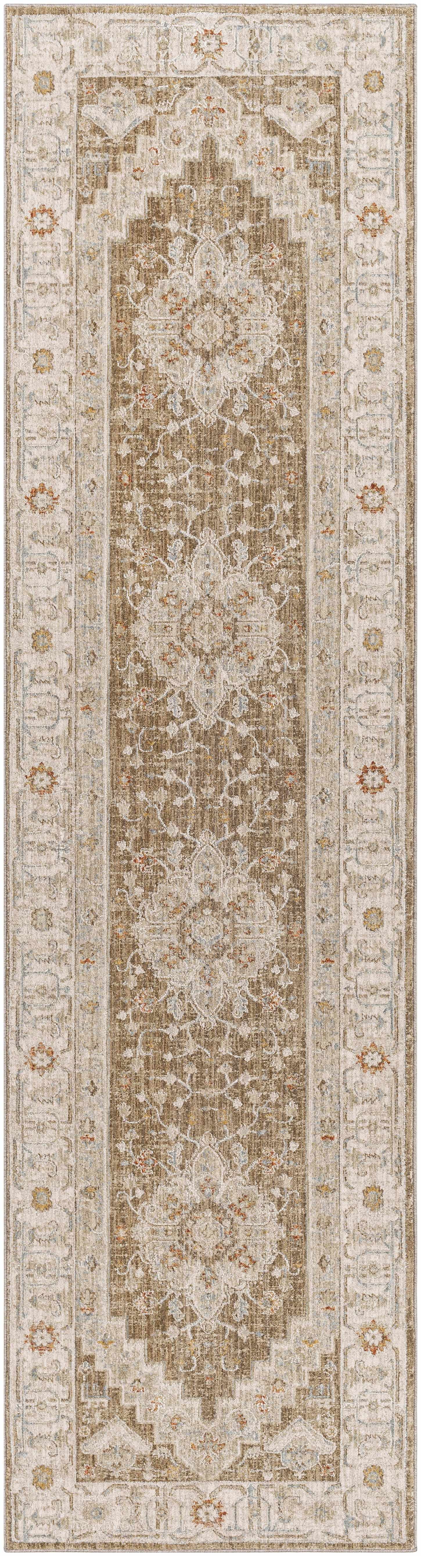 Boutique Rugs Canadensis Traditional Runner Rug - Olive, Sage, Rust - 2 ...