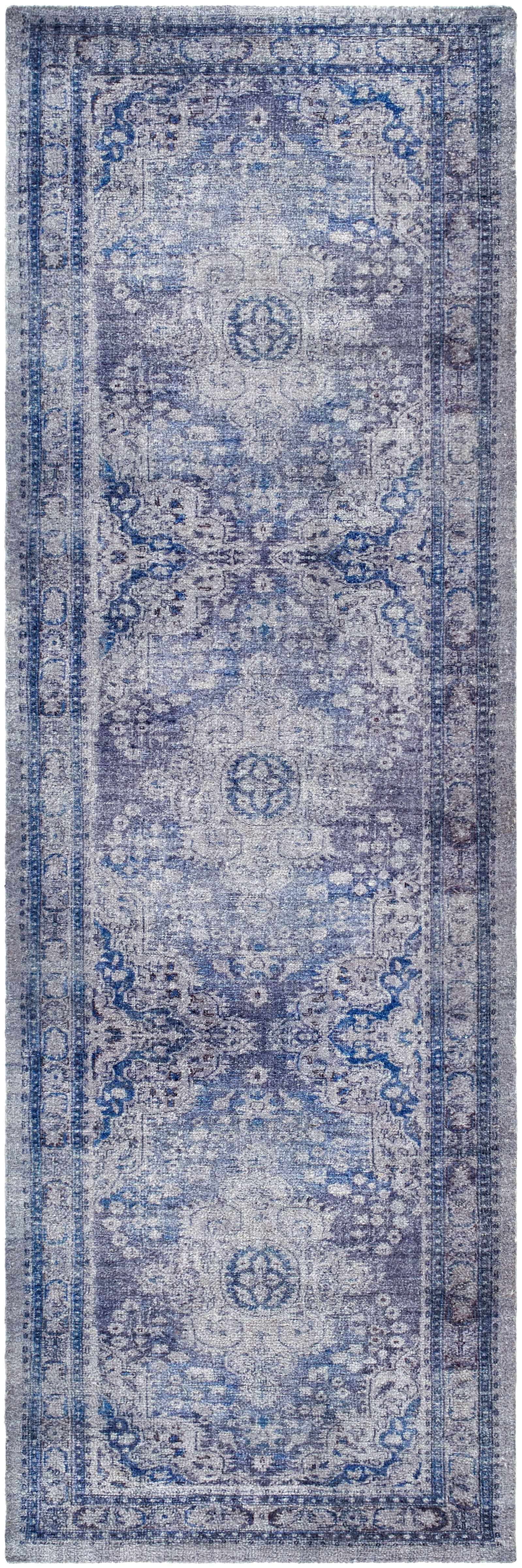 Boutique Rugs Csilla Traditional Runner Rug - Blue, Slate Blue ...