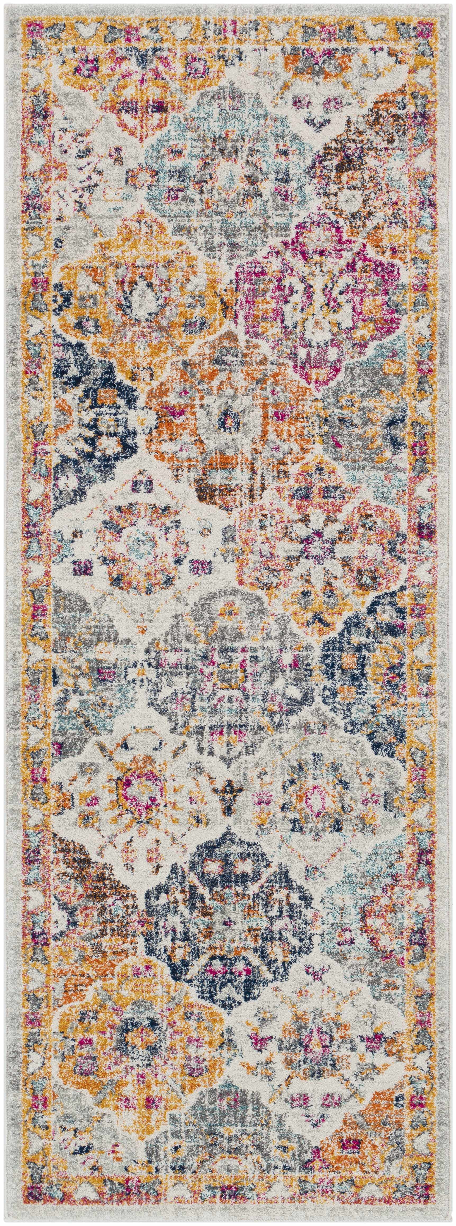 BoutiqueRugs Custar Boho Traditional Floral Runner Rug - Colorful ...