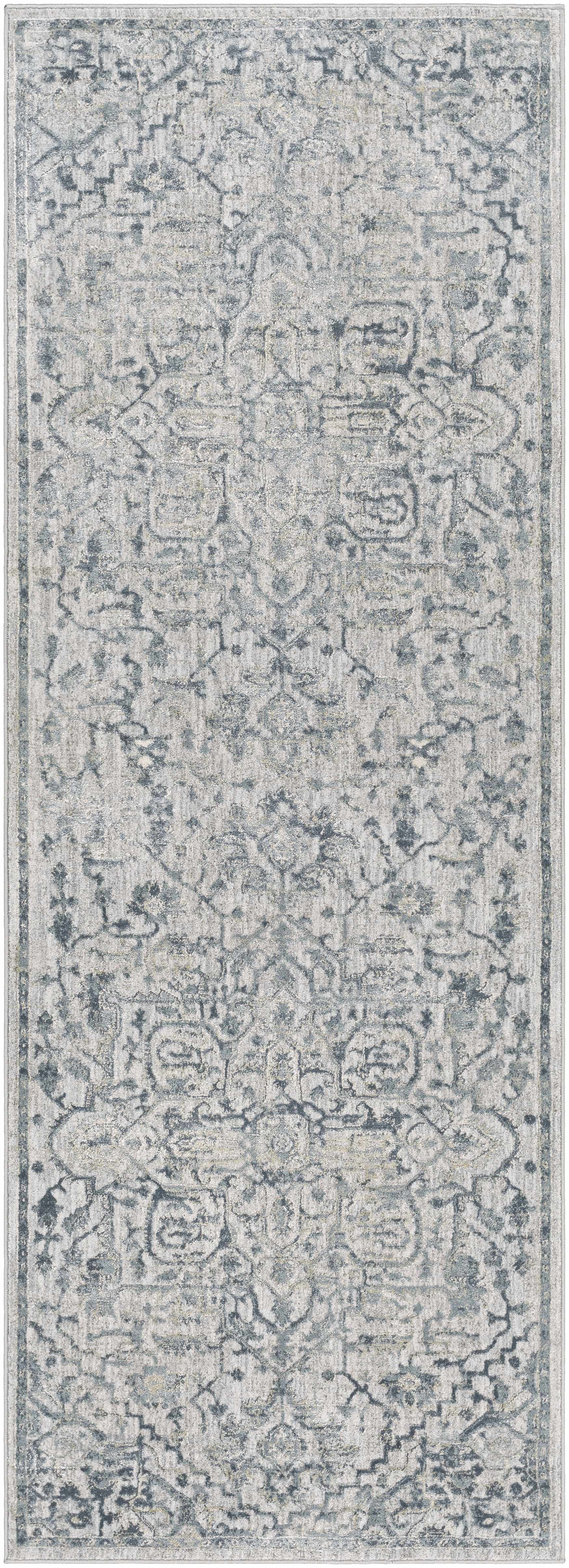 Boutique Rugs Embsay Traditional Runner Rug - Medium Gray, Peach, Taupe ...