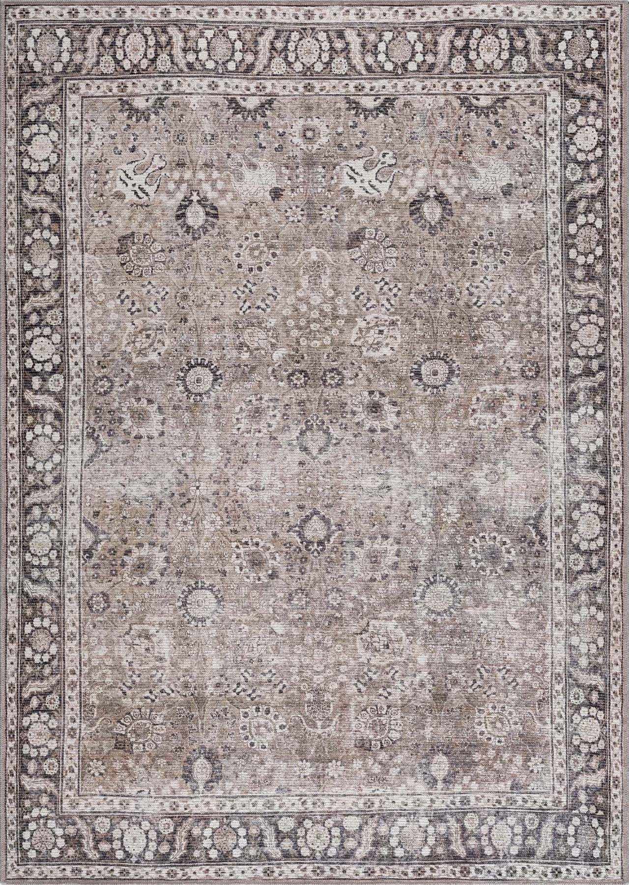 BoutiqueRugs Ganyangan Boho Oriental Damask Patterned Extra Large Rug ...