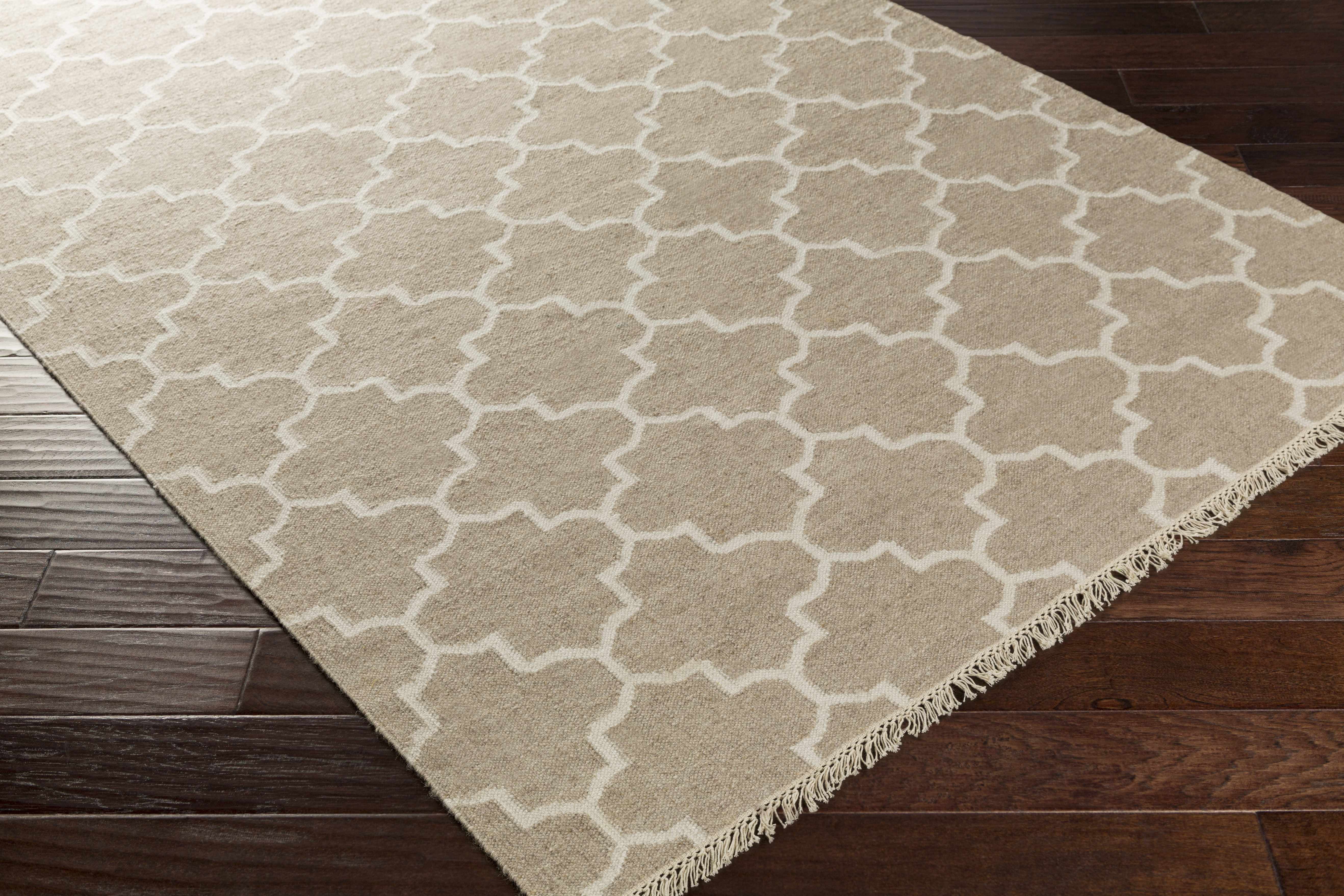 BoutiqueRugs Lydia Transitional Area Rug - Tan, Cream - 5' x 7'6 ...