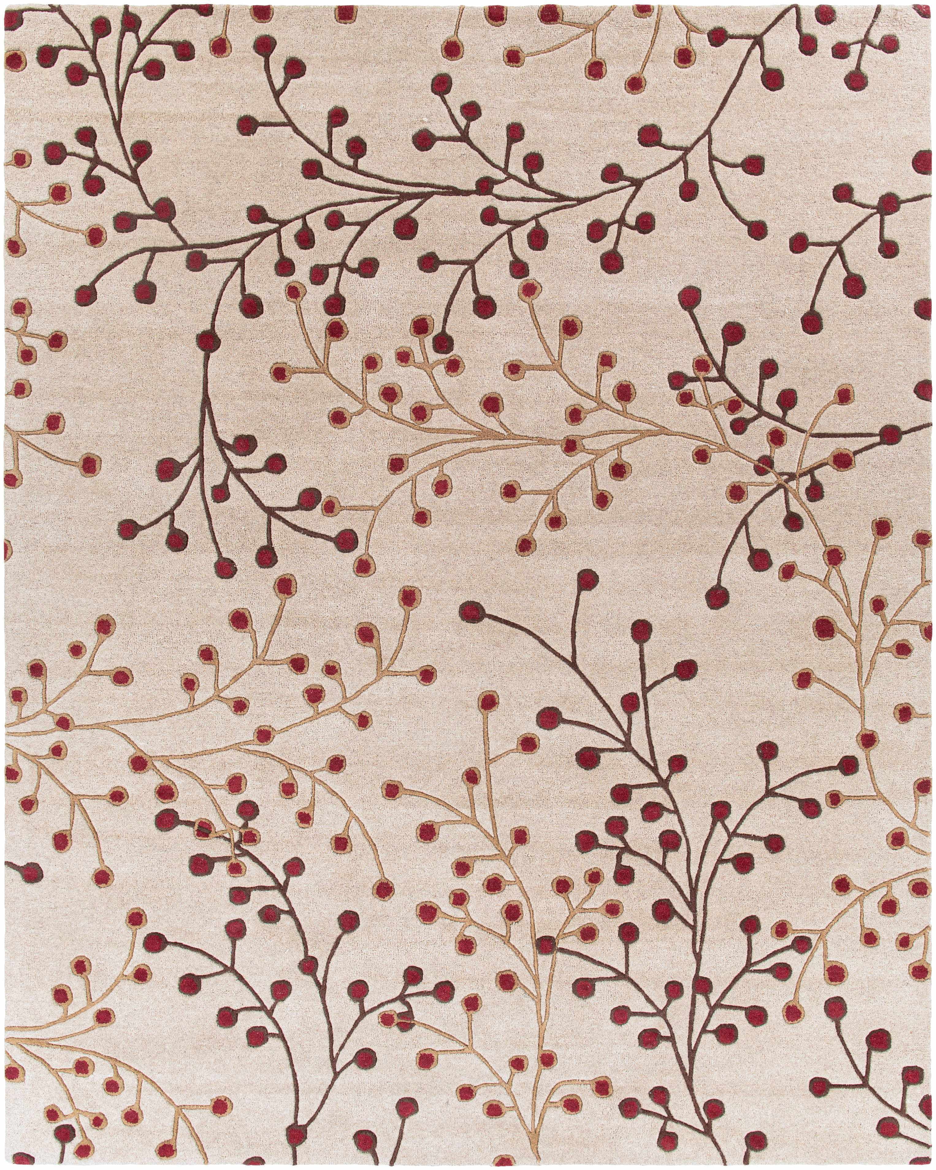 Boutique Rugs Marvel Traditional, Transitional Area Rug - Tan, Dark Red ...