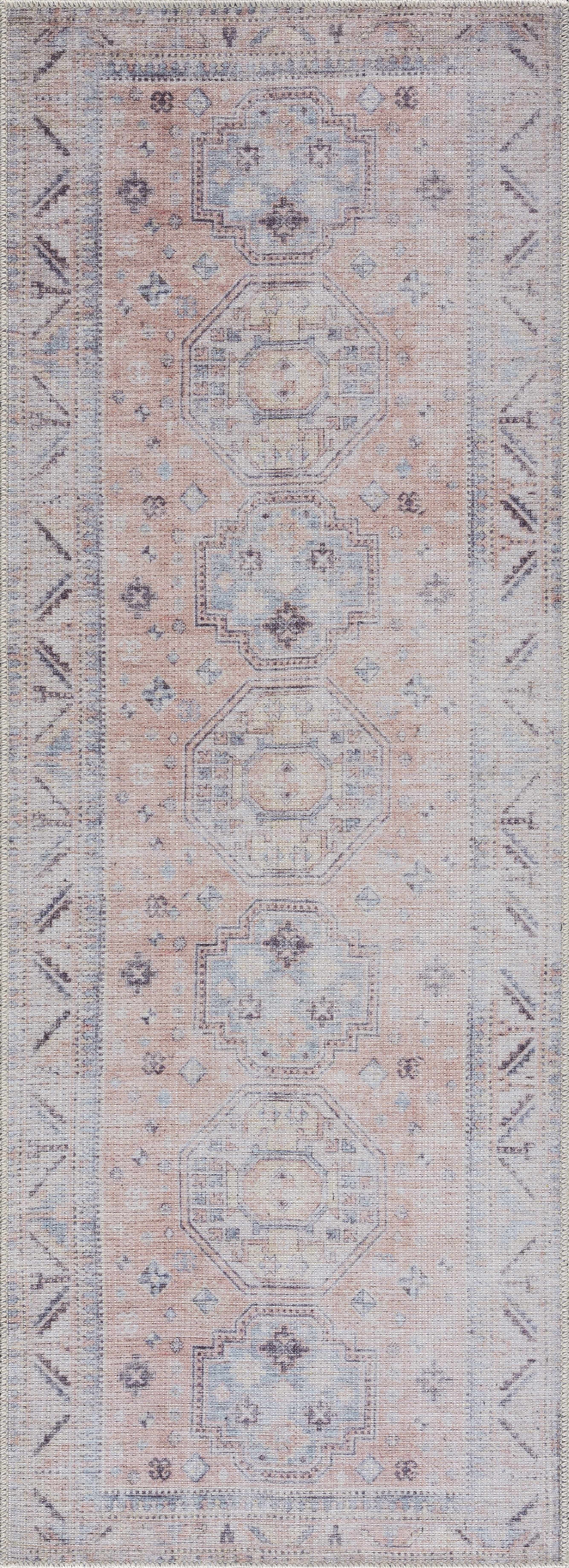 BoutiqueRugs Morcott Traditional Runner Rug - Machine Washable - Black ...
