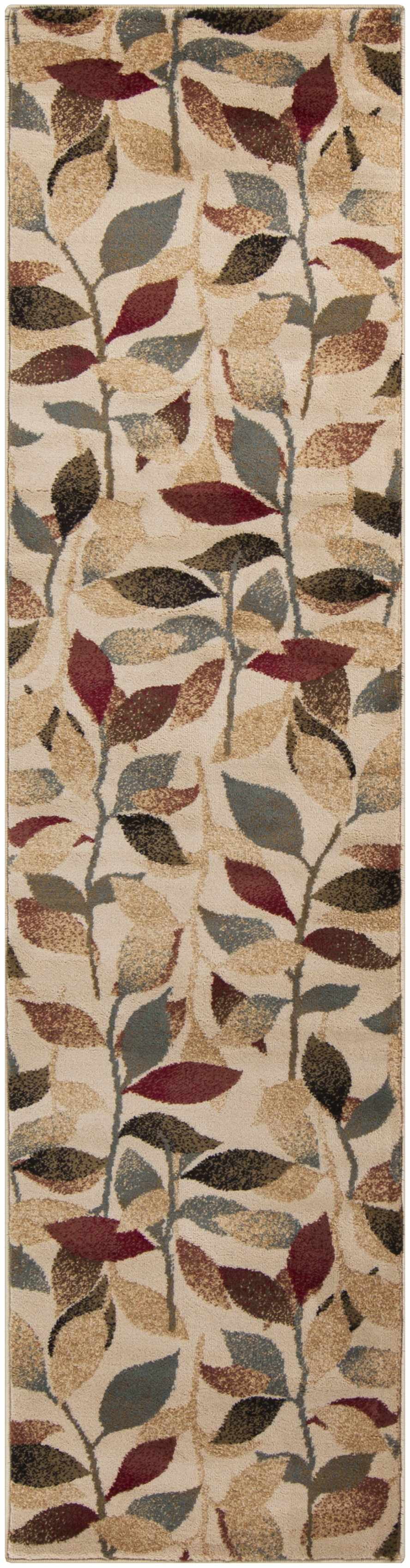 BoutiqueRugs Ober Contemporary Floral Runner Rug - Modern Patterned ...
