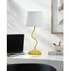 DecMode 23" Transparent Base Gold Table Lamp with Black Velvet Shade ...