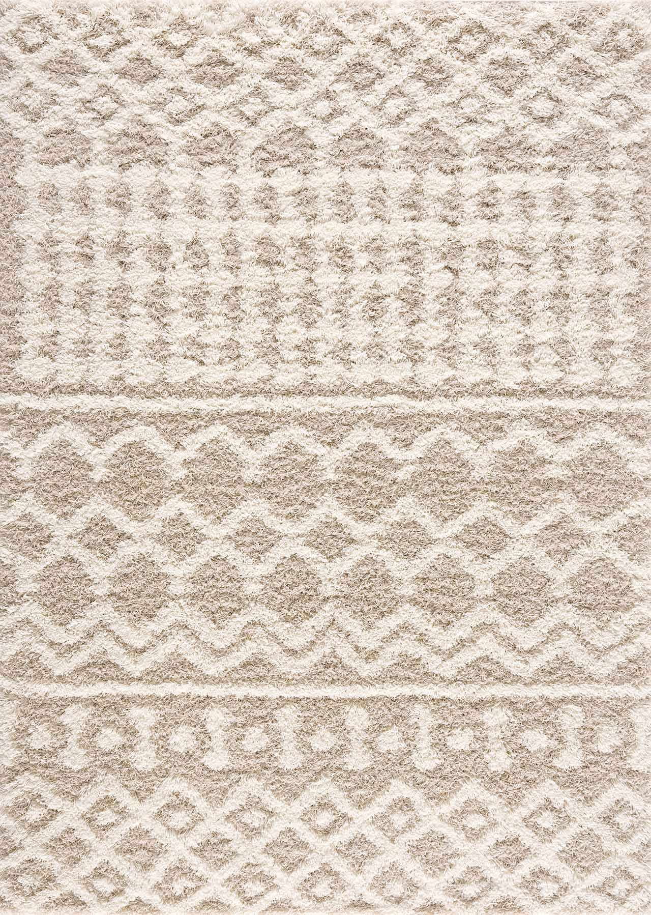Boutique Rugs Prompton Boho Moroccan Geometric Shag for Living Room ...