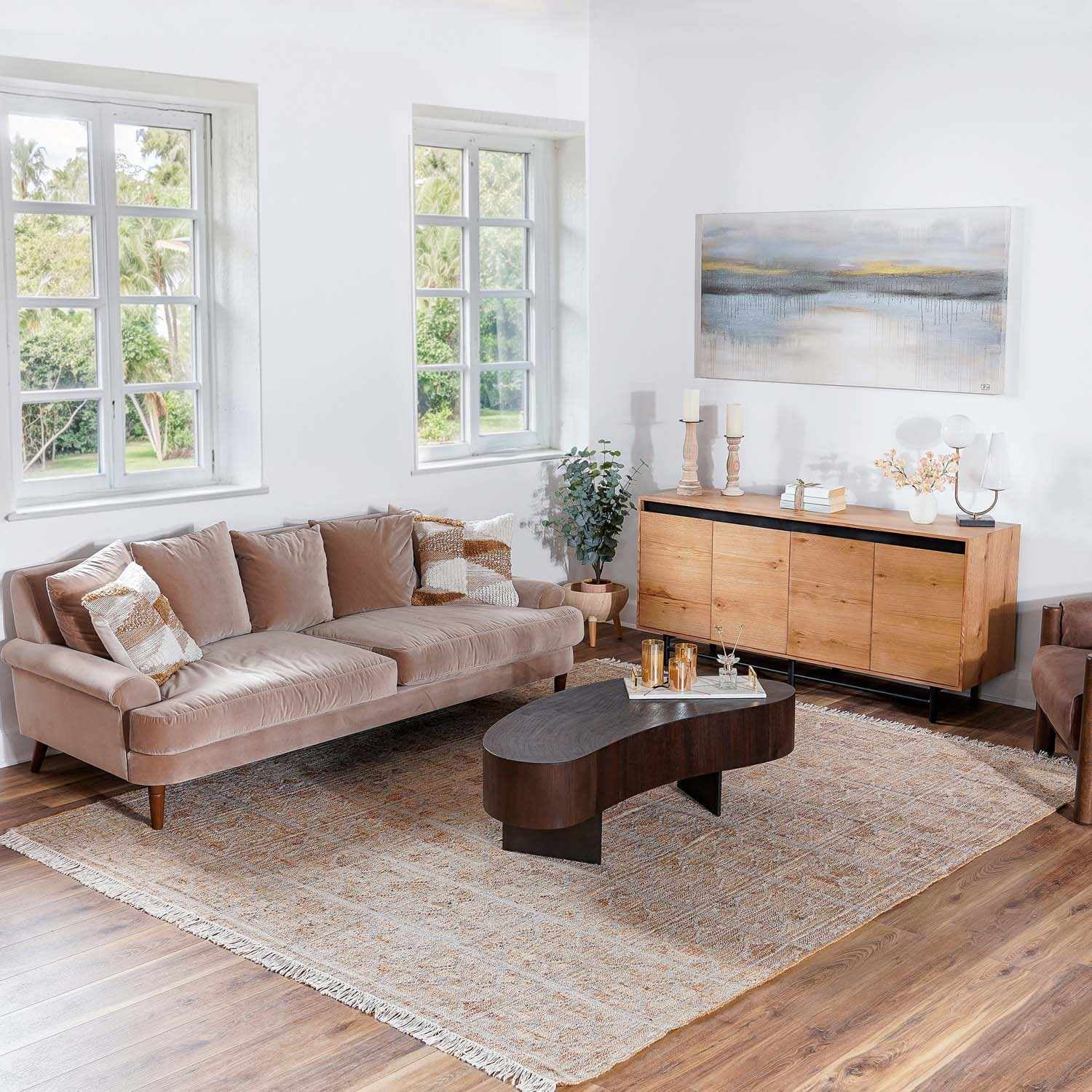 Boutique Rugs Rice Traditional, Transitional Area Rug - Tan, Light Gray ...