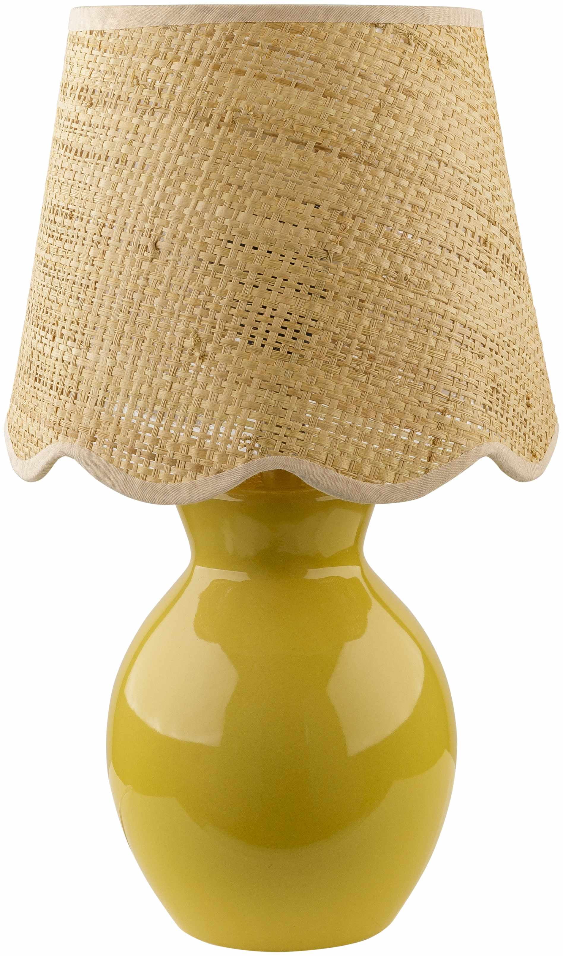 Boutique Rugs Salgareda Boho Ceramic and Jute Bedside Table Lamp for ...