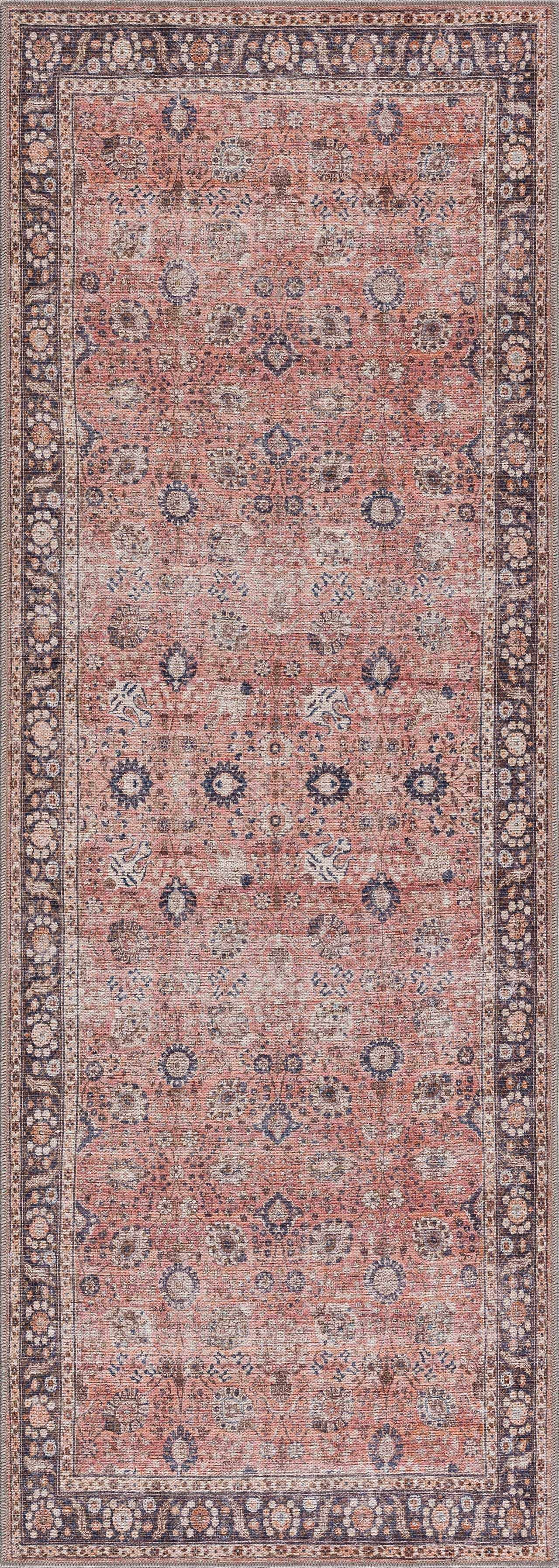 Boutique Rugs Watchtower Boho Oriental Damask Patterned Runner Rug ...