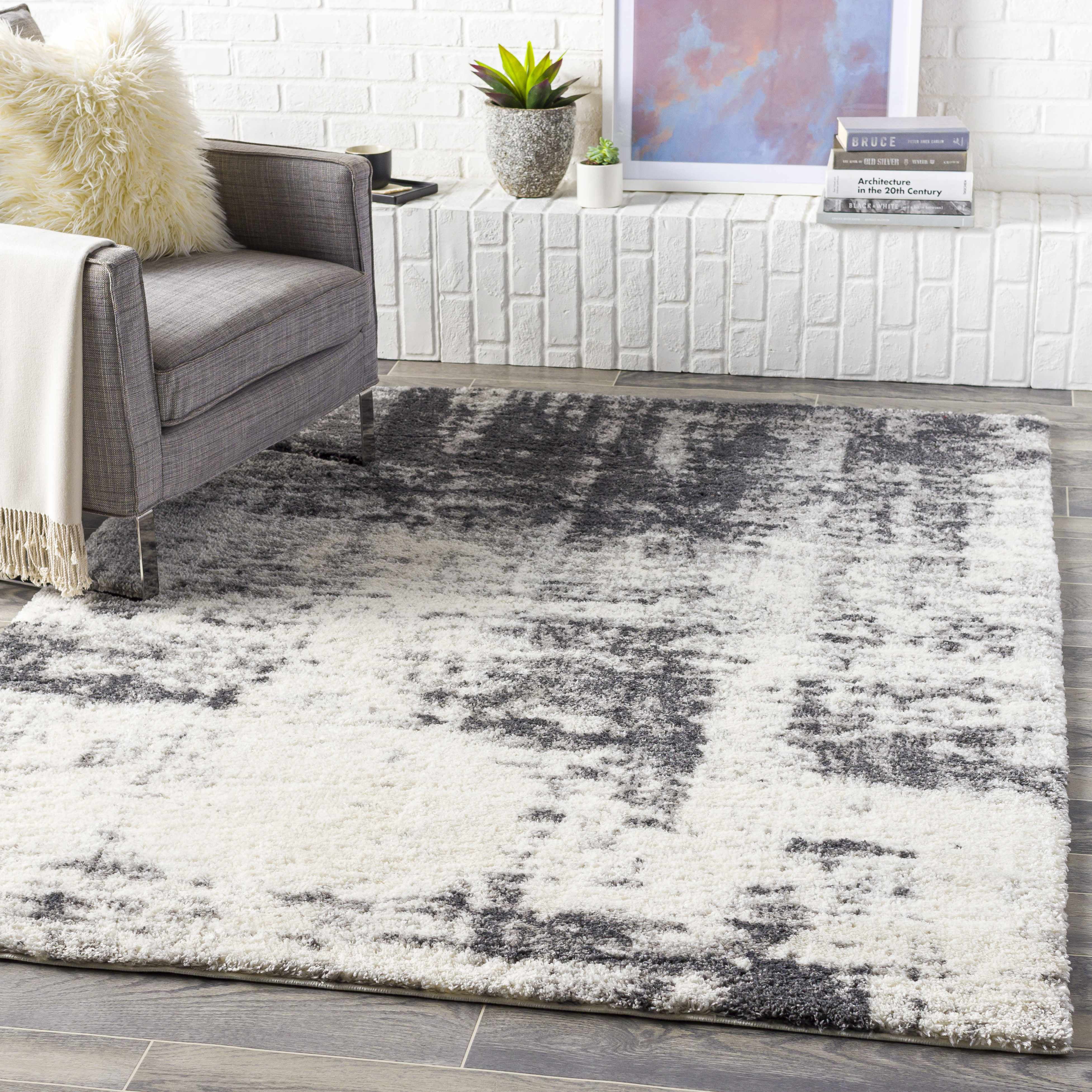BoutiqueRugs Westleigh Contemporary Area Rug - Light Gray, Cream, Gray ...