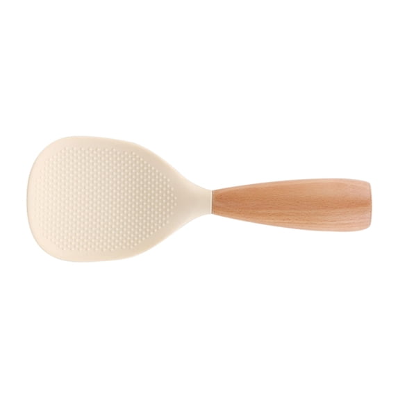 Boutique Short Wooden Handle Silicone Spatula Multifunction Spatula ...