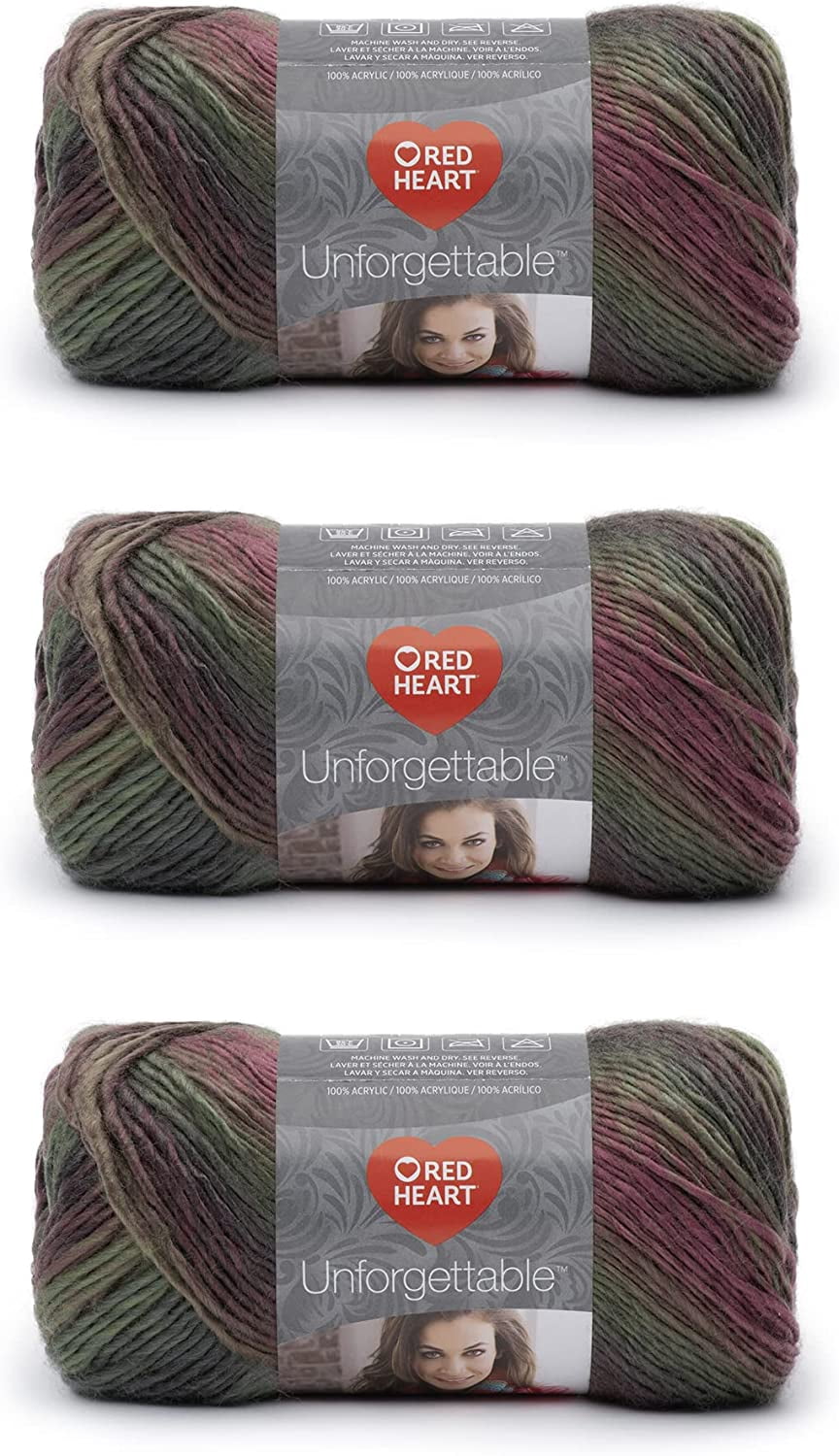 Boutique Unforgettable Echo Yarn - 3 Pack of 100g/3.5oz - Acrylic - 4 ...