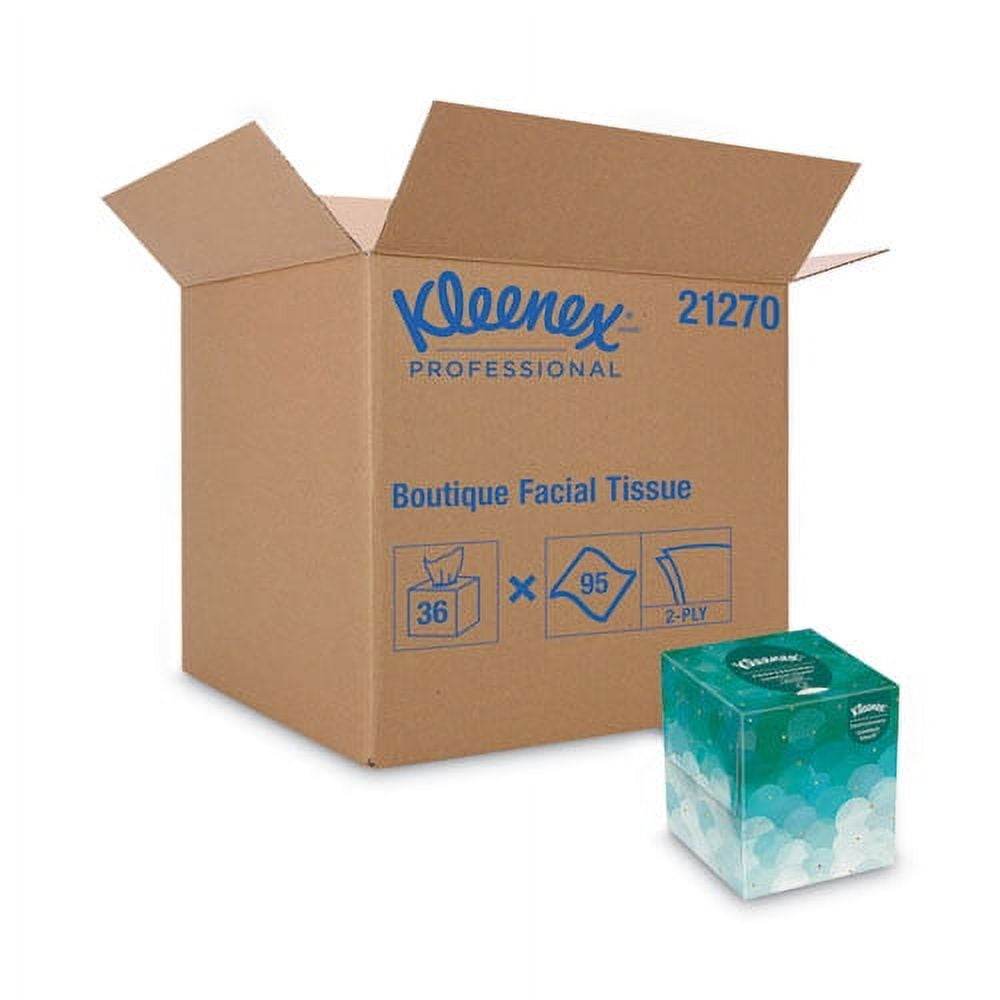 Kleenex 2-Ply Facial Tissues, Commercial Office Package, 95 Sheets/Box ...