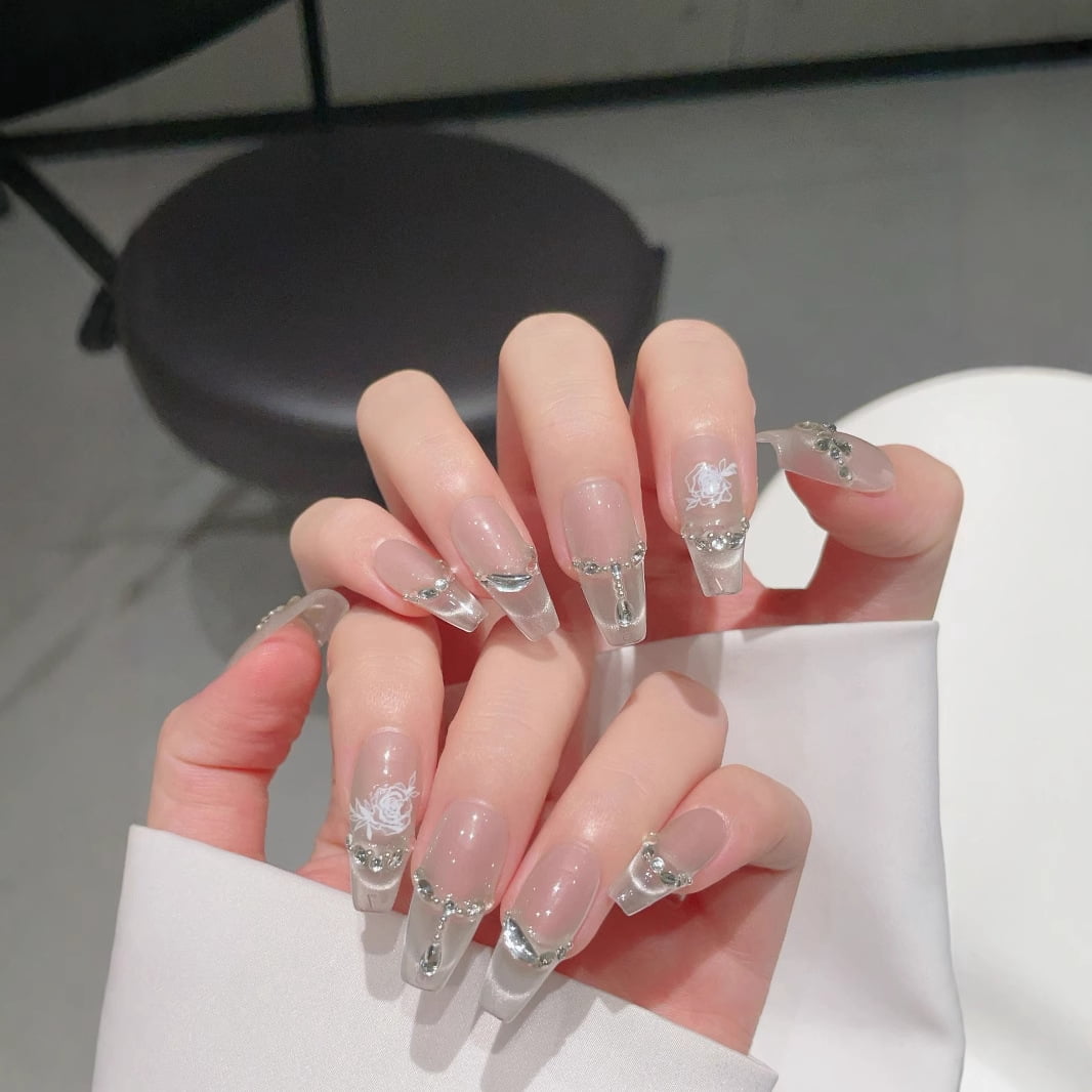 Boutique pure hand-worn nail advanced phototherapy nail patch finished ...