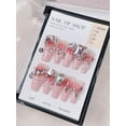 Boutique pure handmade wearing nail advanced sense French light luxury ...