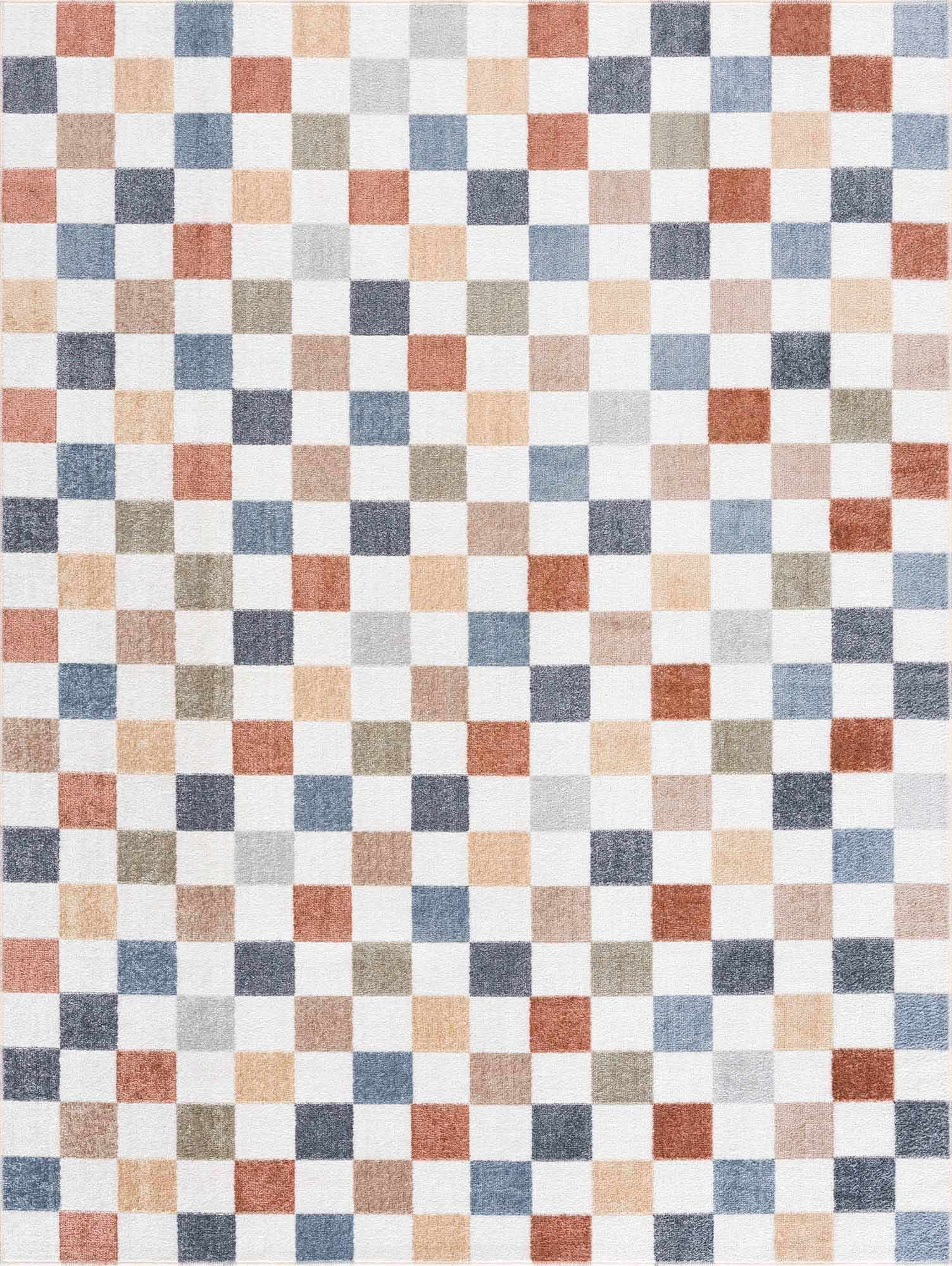BoutiqueRugs Alia Colorful Modern Checkered Area Rug - Contemporary ...