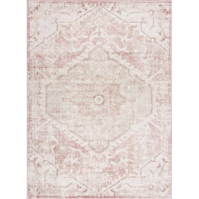 Boutique Rugs Blush & Light Pink Collection Leonora Bohemian Oriental ...