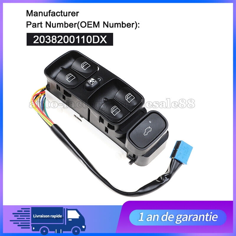 Bouton Leve Vitre for Mercedes Classe C W203 C180 C200 C220 C230 C240 ...