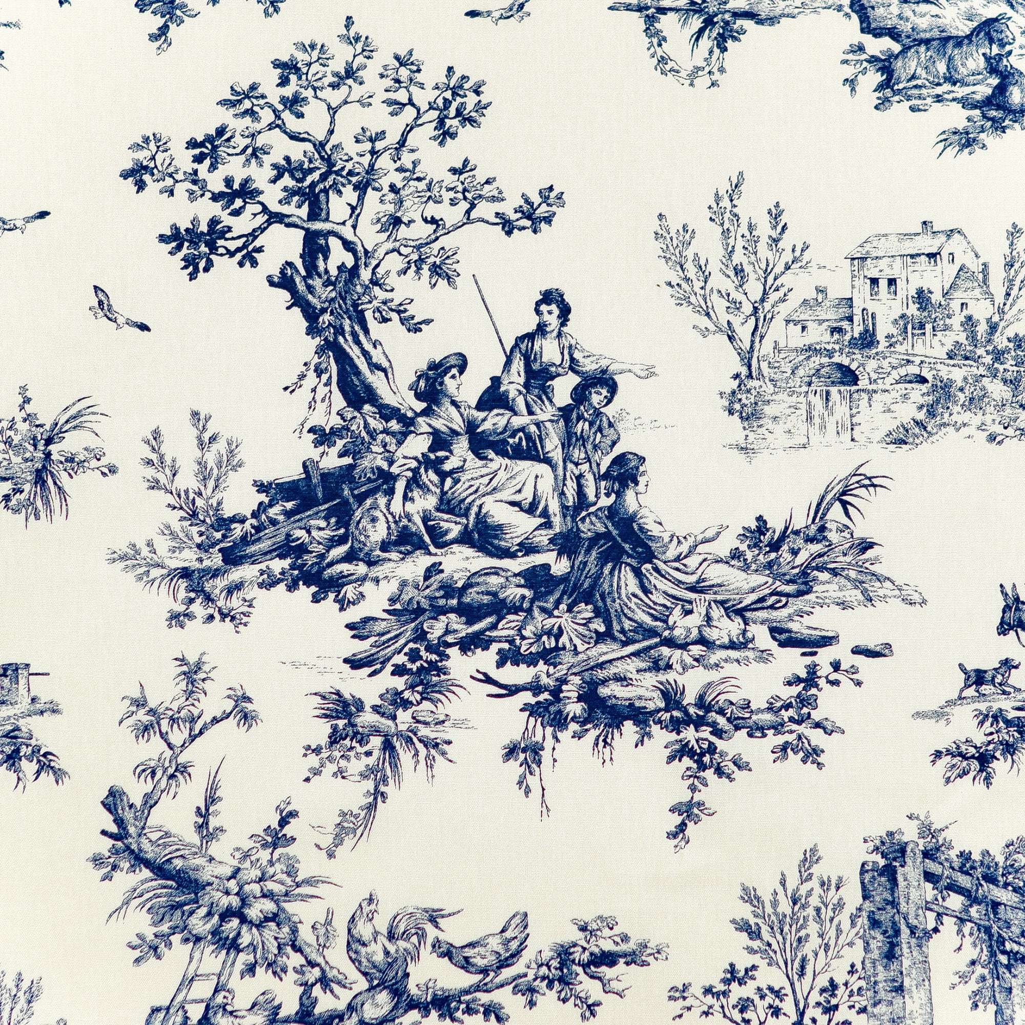 Bouvier Blue - Toile Fabric by the Yard - Walmart.com