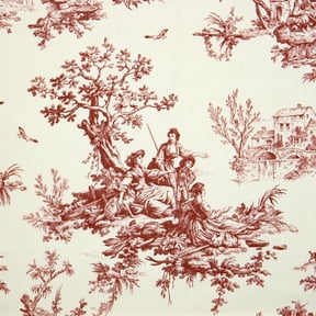 Purple Toile Fabric
