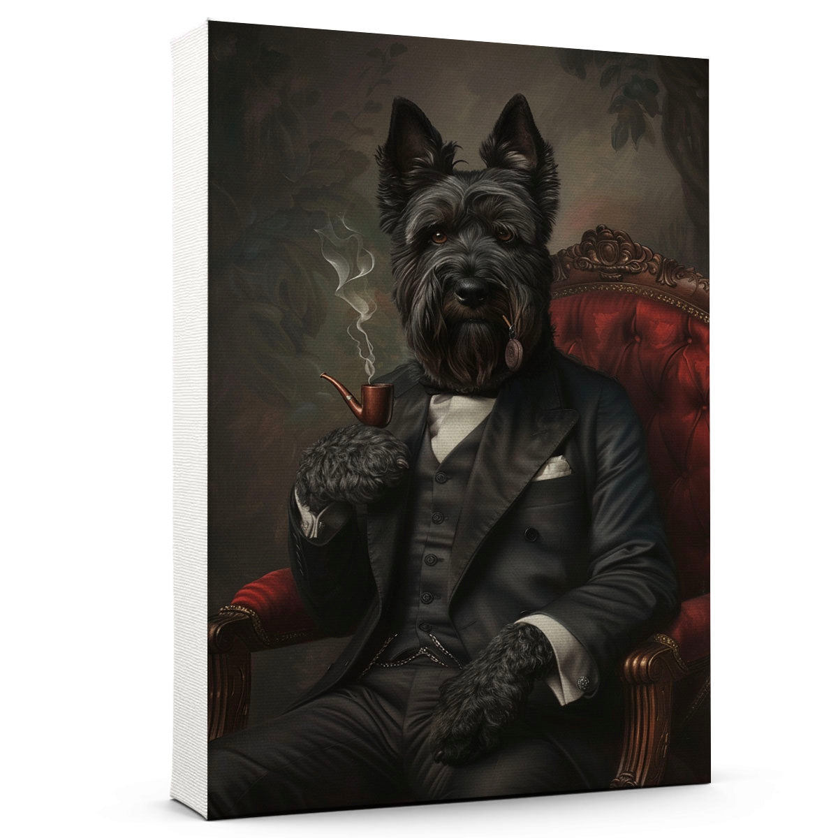Bouvierdes Flandres Dog Painting Poster Art Print Home Dog Canvas Wall ...