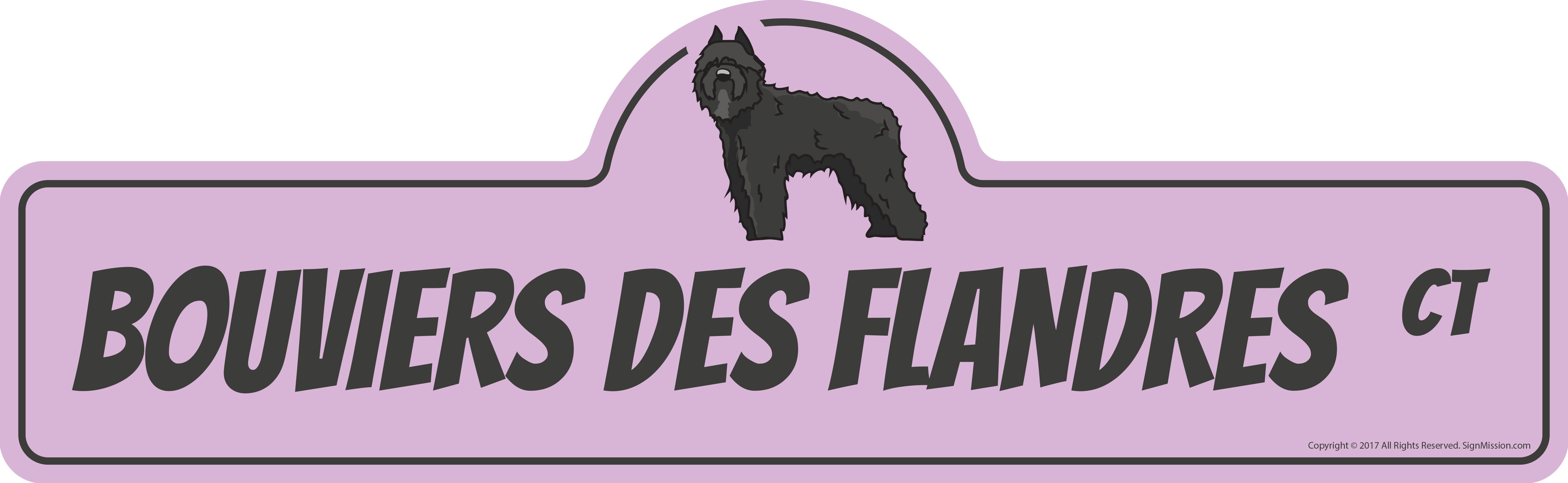 Bouviers Des Flandres Street Sign | Indoor/Outdoor | Dog Lover Funny ...